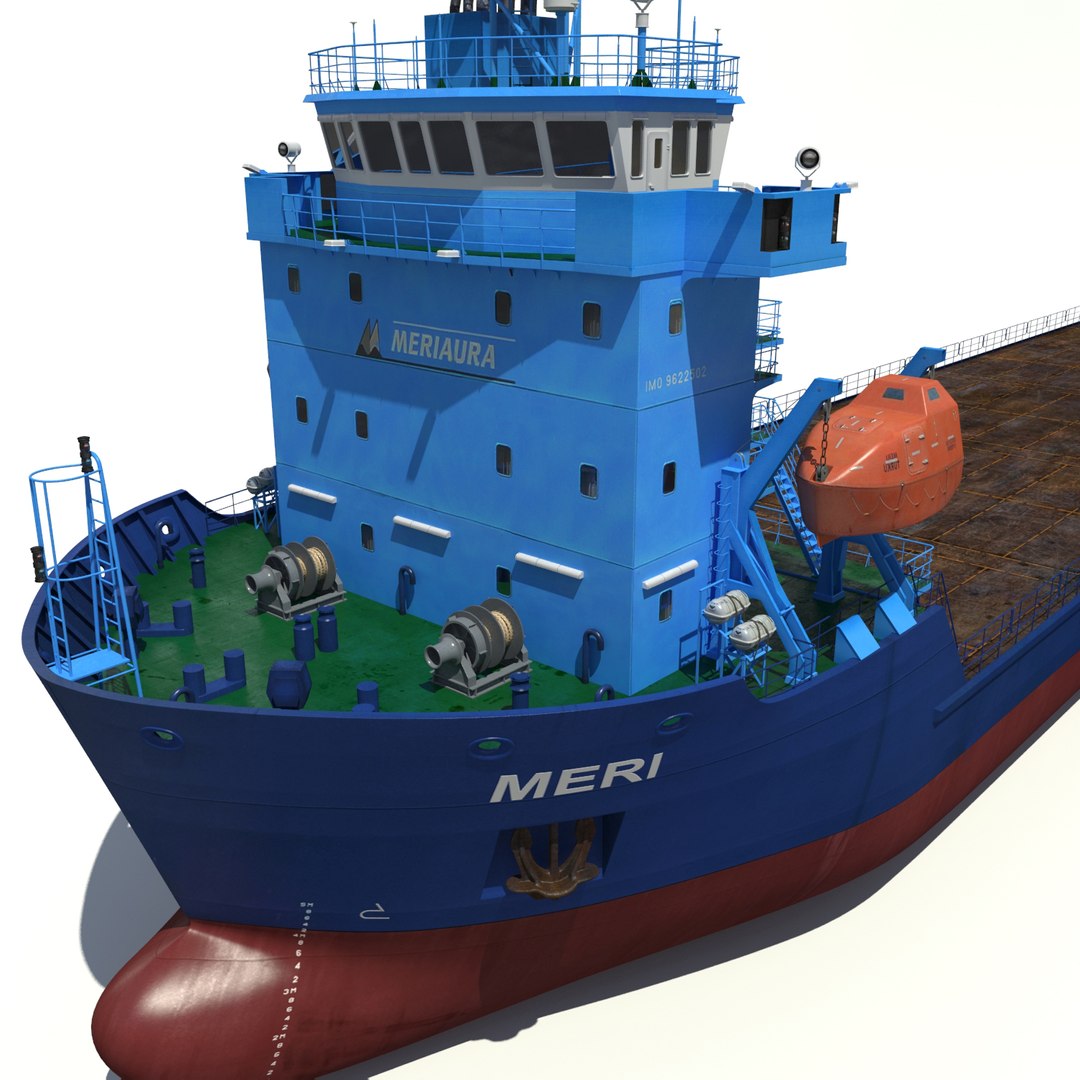 multi-purpose cargo vessel meri 3d model