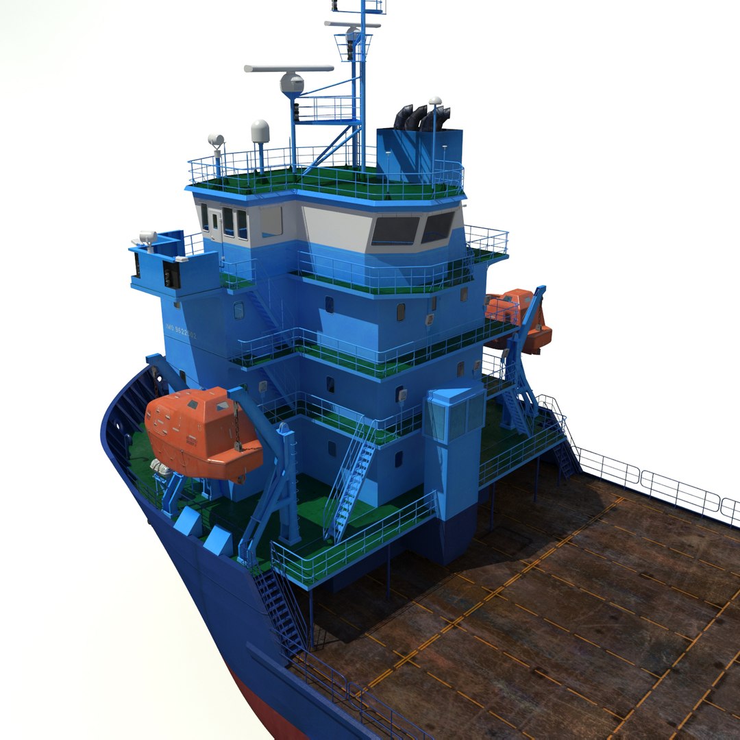 multi-purpose cargo vessel meri 3d model