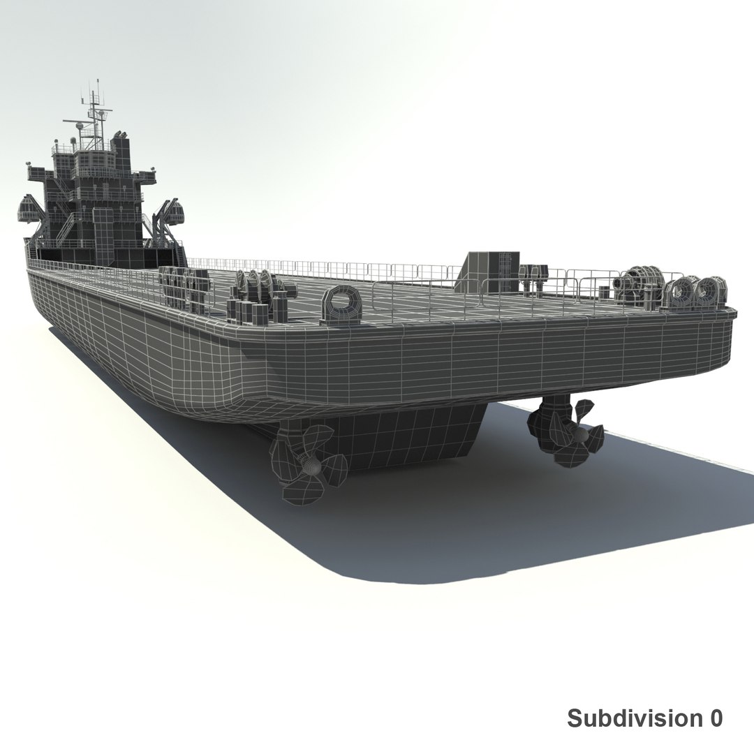 multi-purpose cargo vessel meri 3d model
