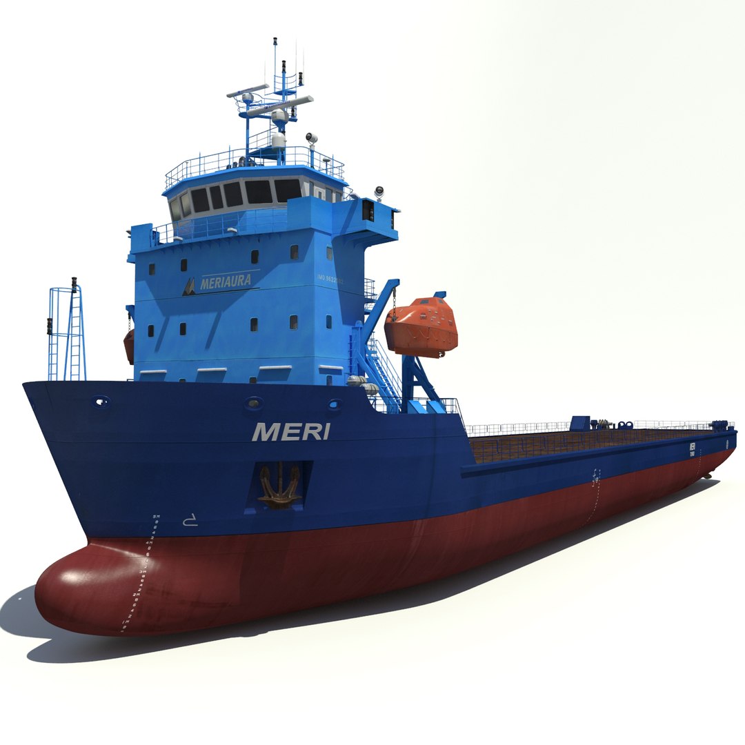 multi-purpose cargo vessel meri 3d model