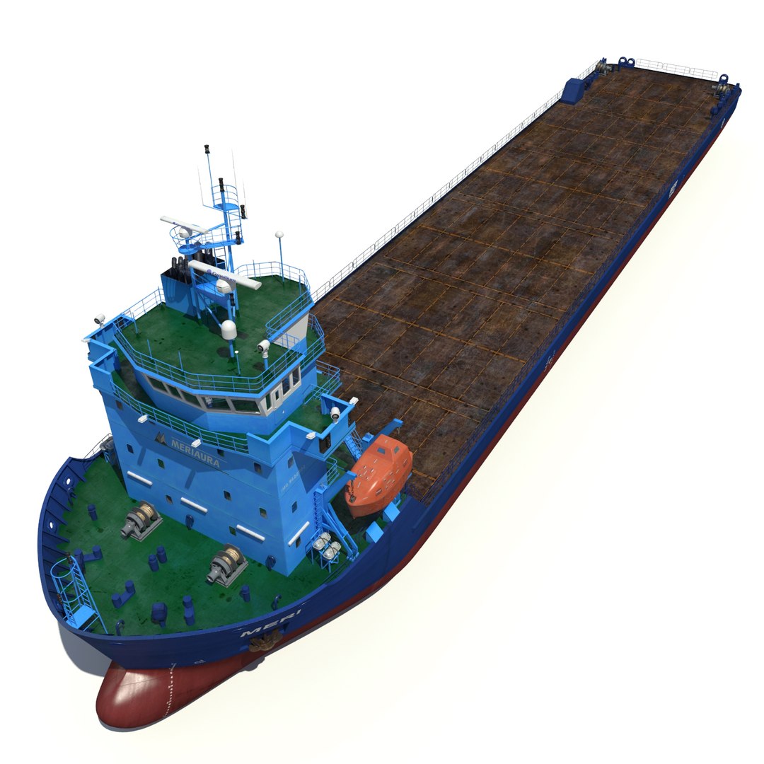 multi-purpose cargo vessel meri 3d model