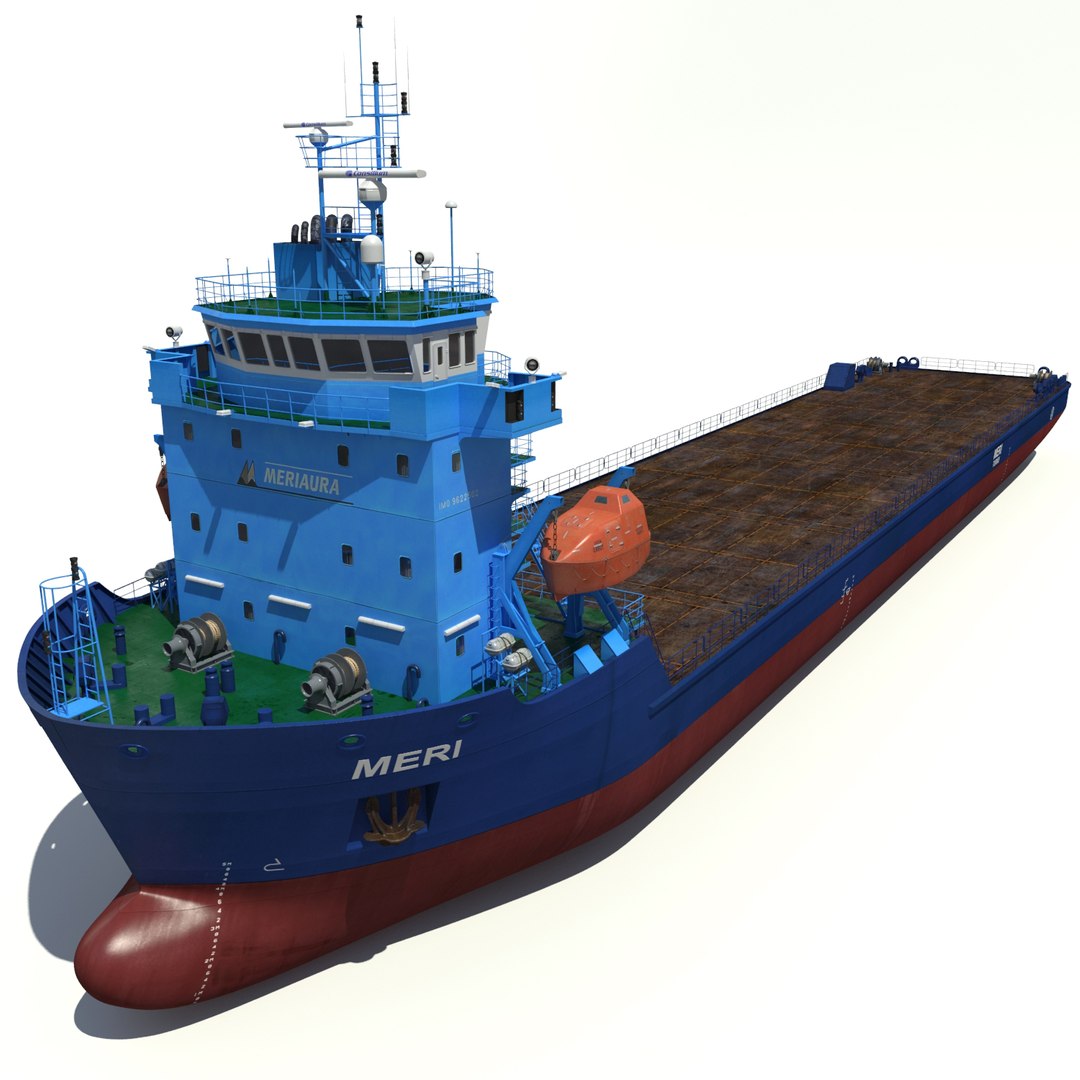 multi-purpose cargo vessel meri 3d model