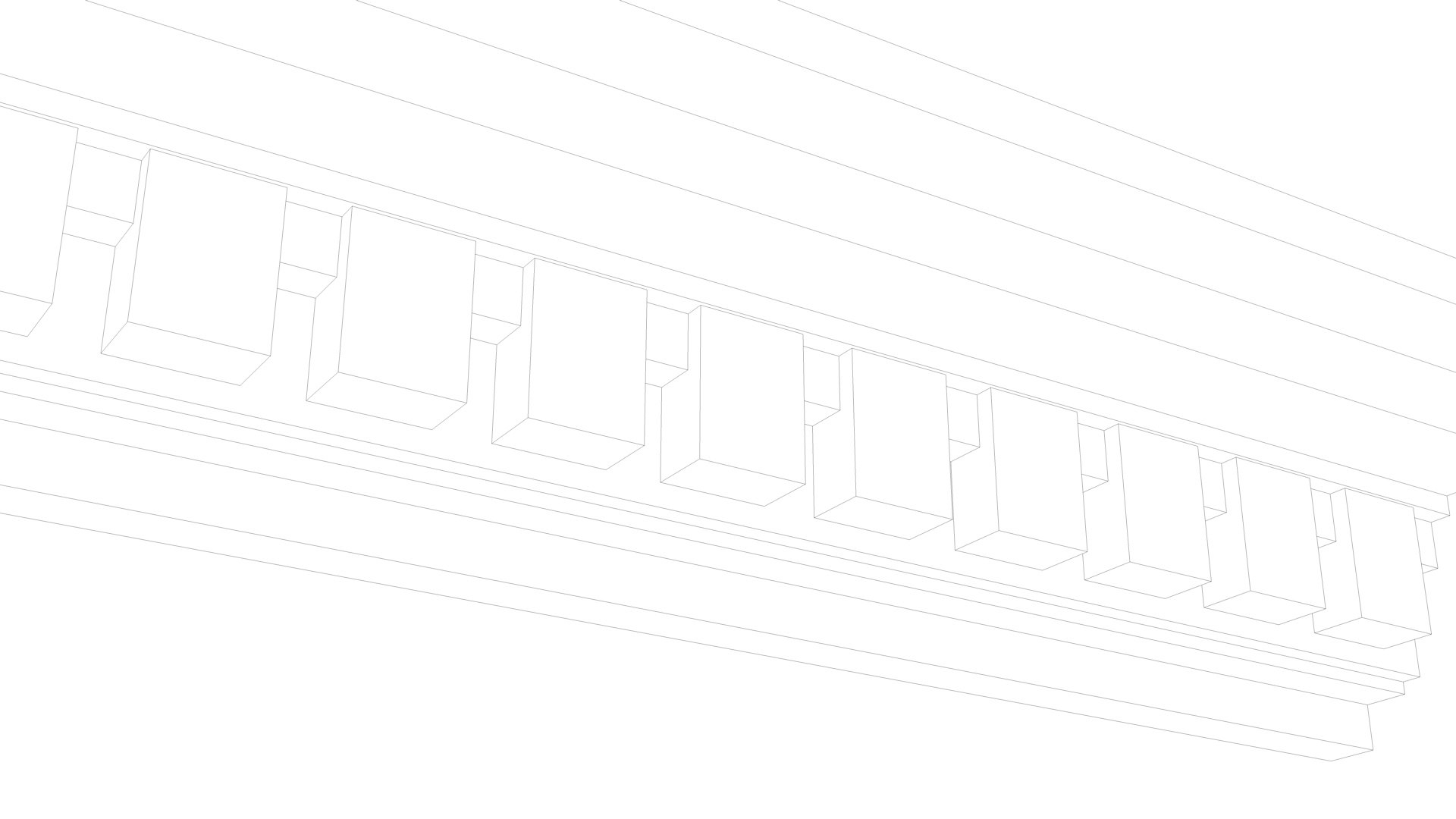 3D Patterned Cornice Gypsum Plaster DK125 - TurboSquid 2009314