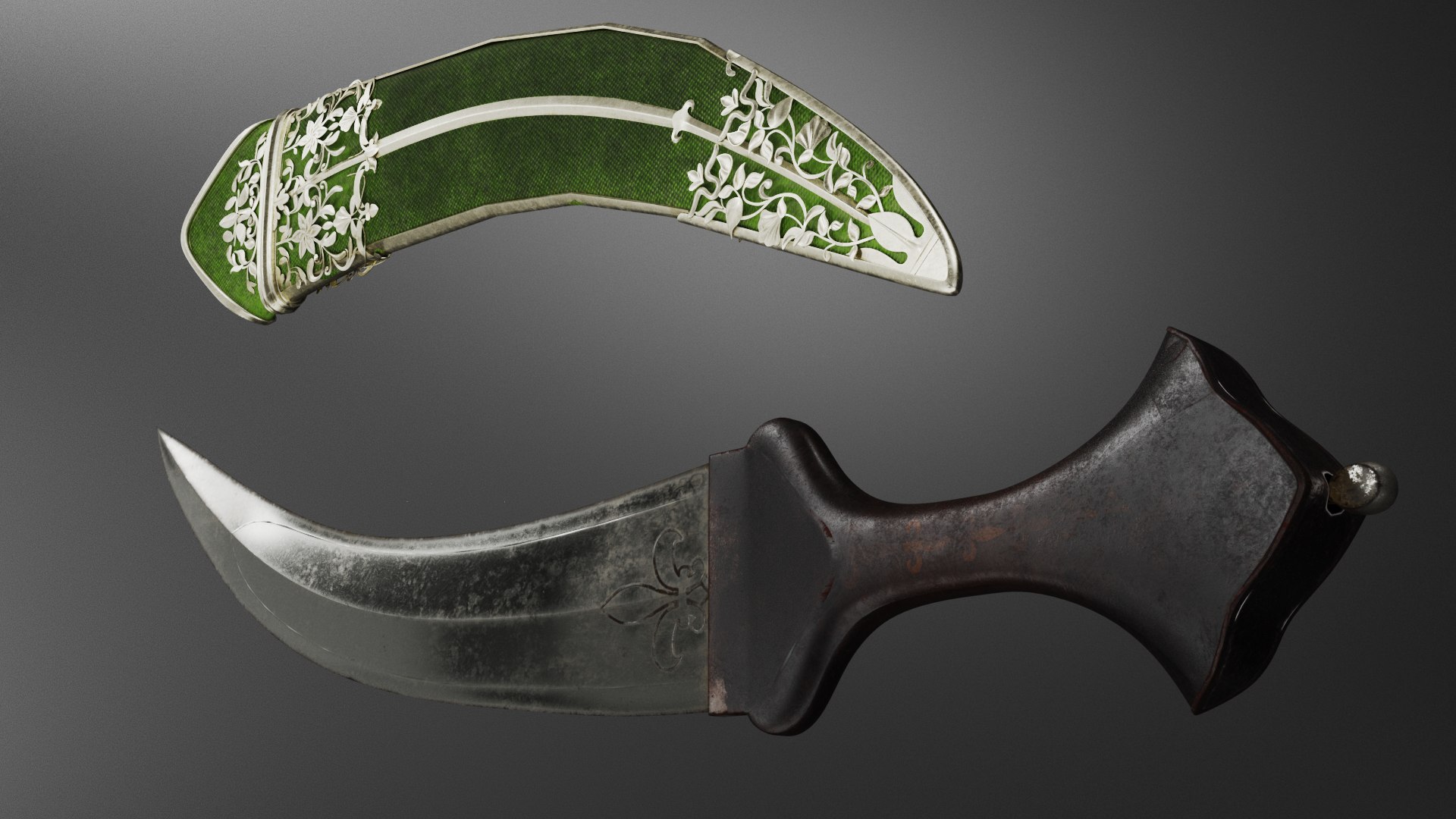 Exquisite Fantasy Dagger 3D Model 3D Model - TurboSquid 2089473