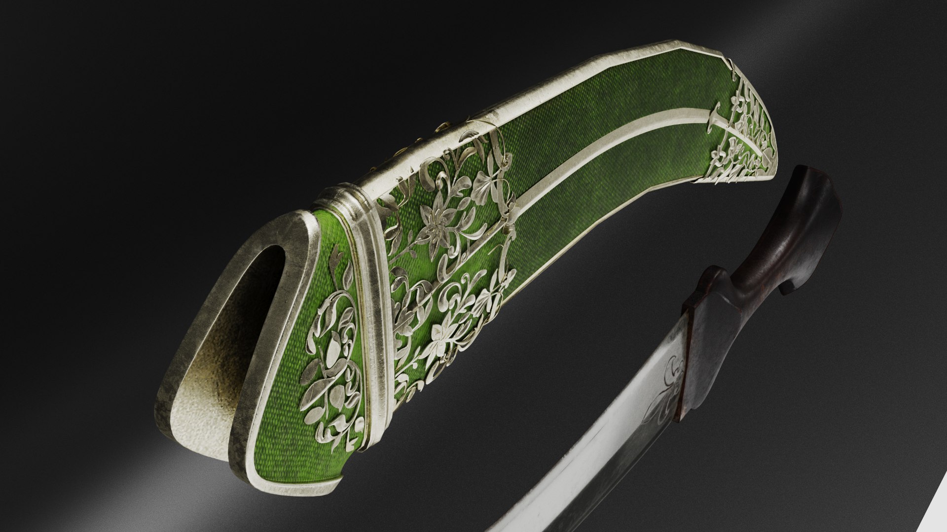 Exquisite Fantasy Dagger 3D Model 3D Model - TurboSquid 2089473