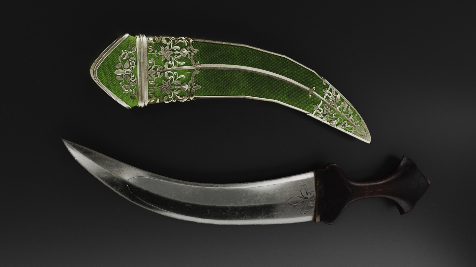 Exquisite Fantasy Dagger 3D Model 3D Model - TurboSquid 2089473