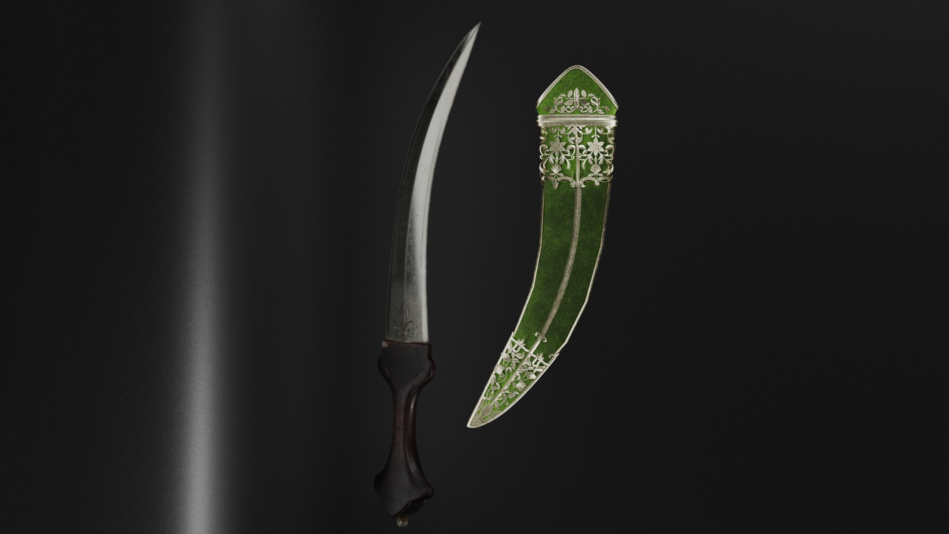 Exquisite Fantasy Dagger 3D Model 3D Model - TurboSquid 2089473