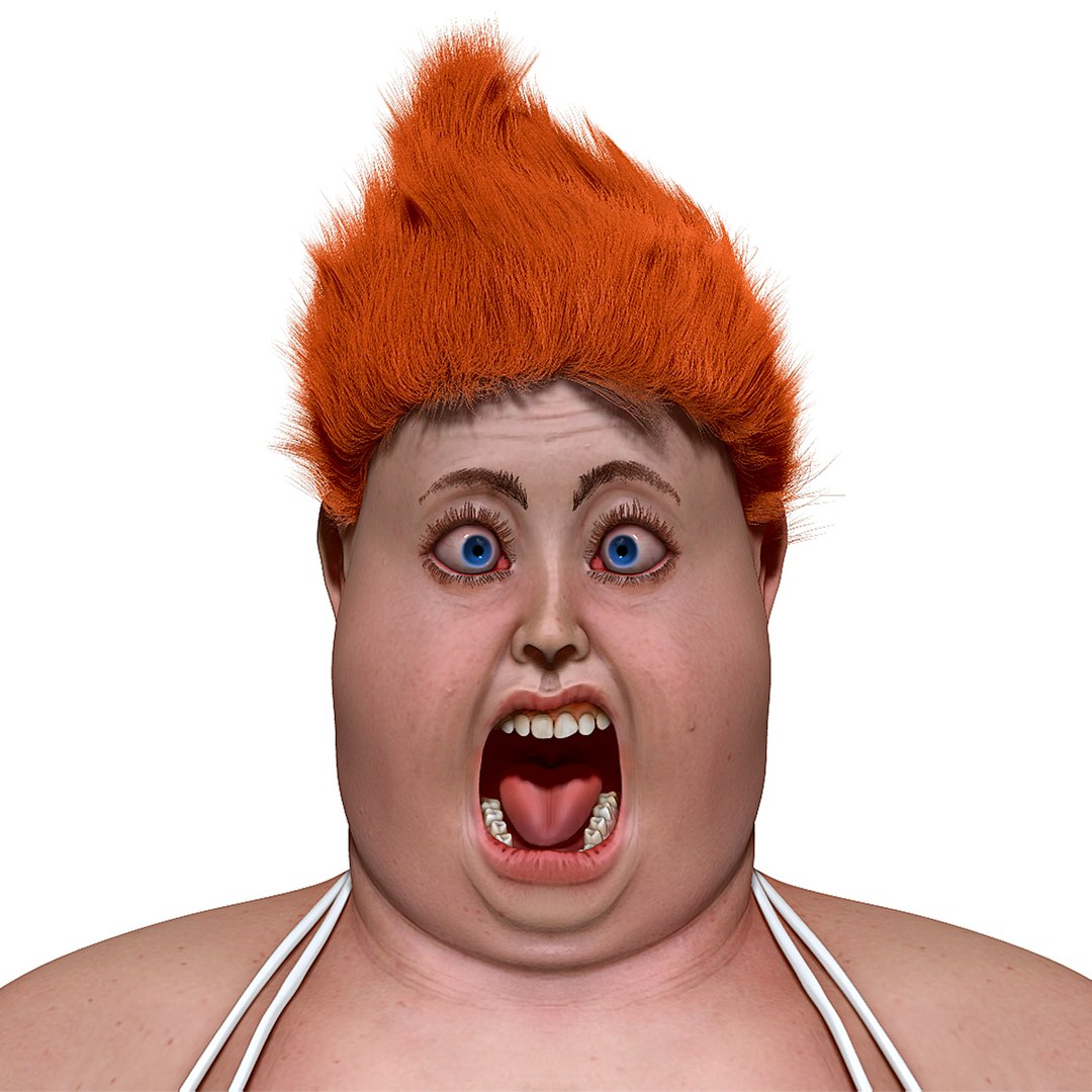 Fat Screaming Woman Model - TurboSquid 2066338