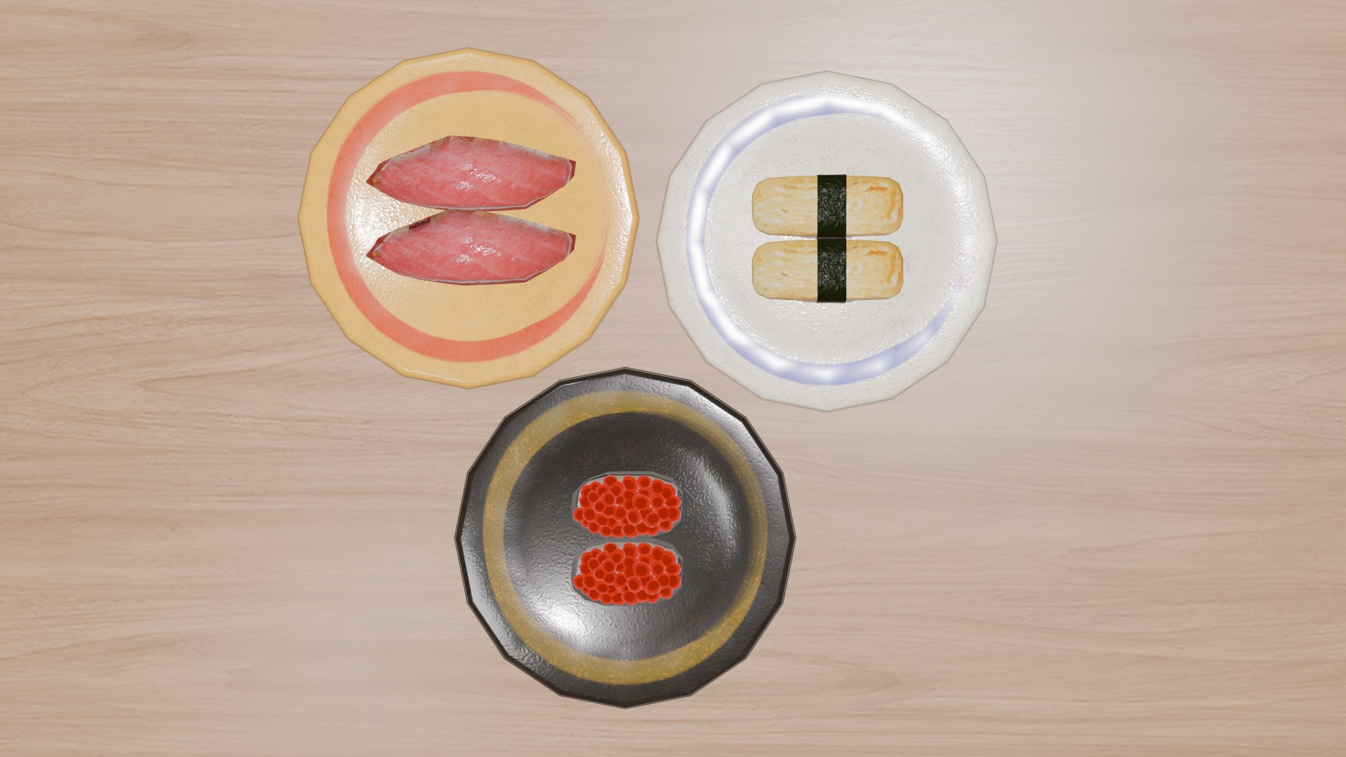 Free 3D Free Sushi Model Low Poly Model - TurboSquid 2334868