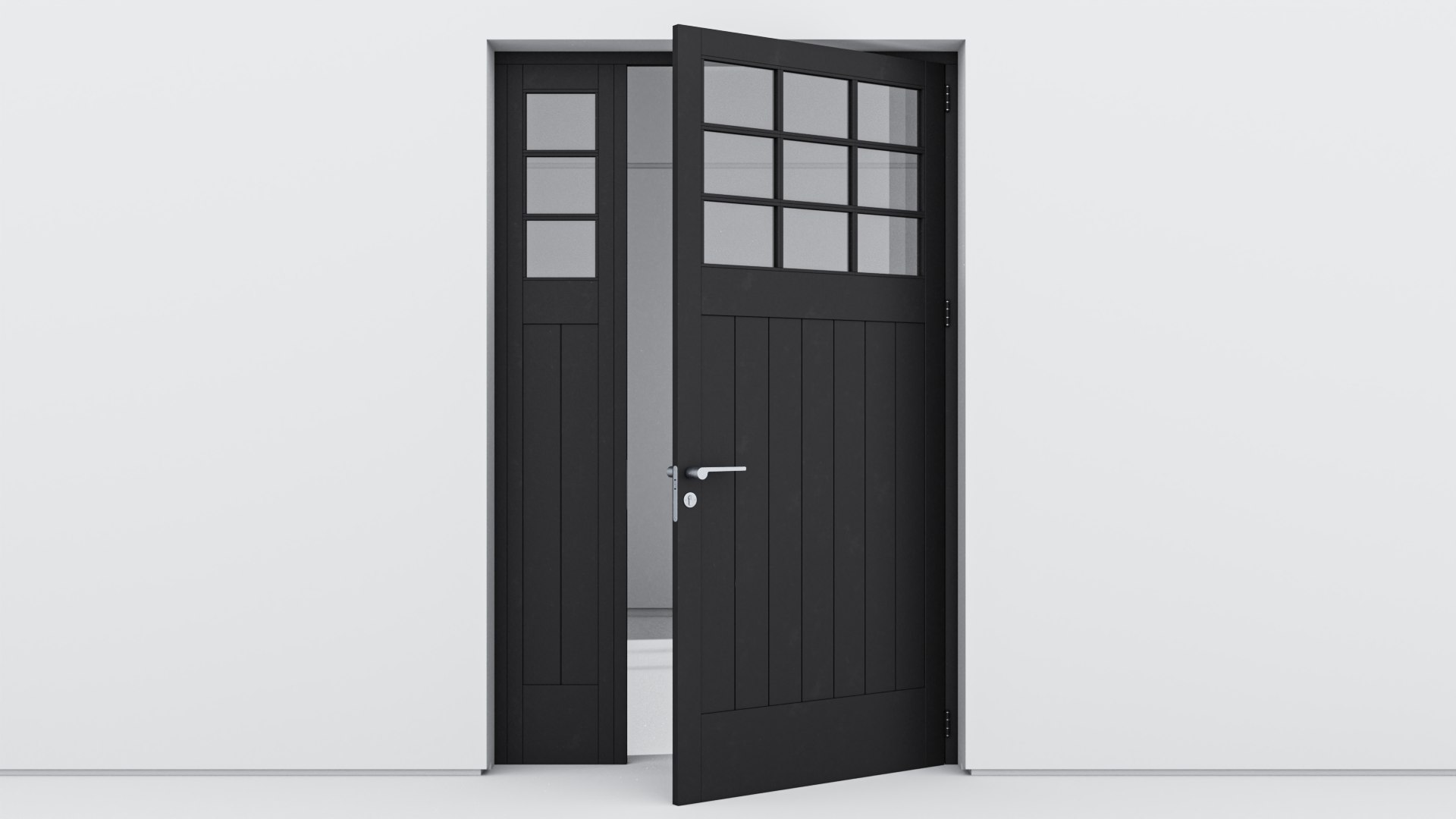 Aluminium Door 161 3D Model - TurboSquid 2033579