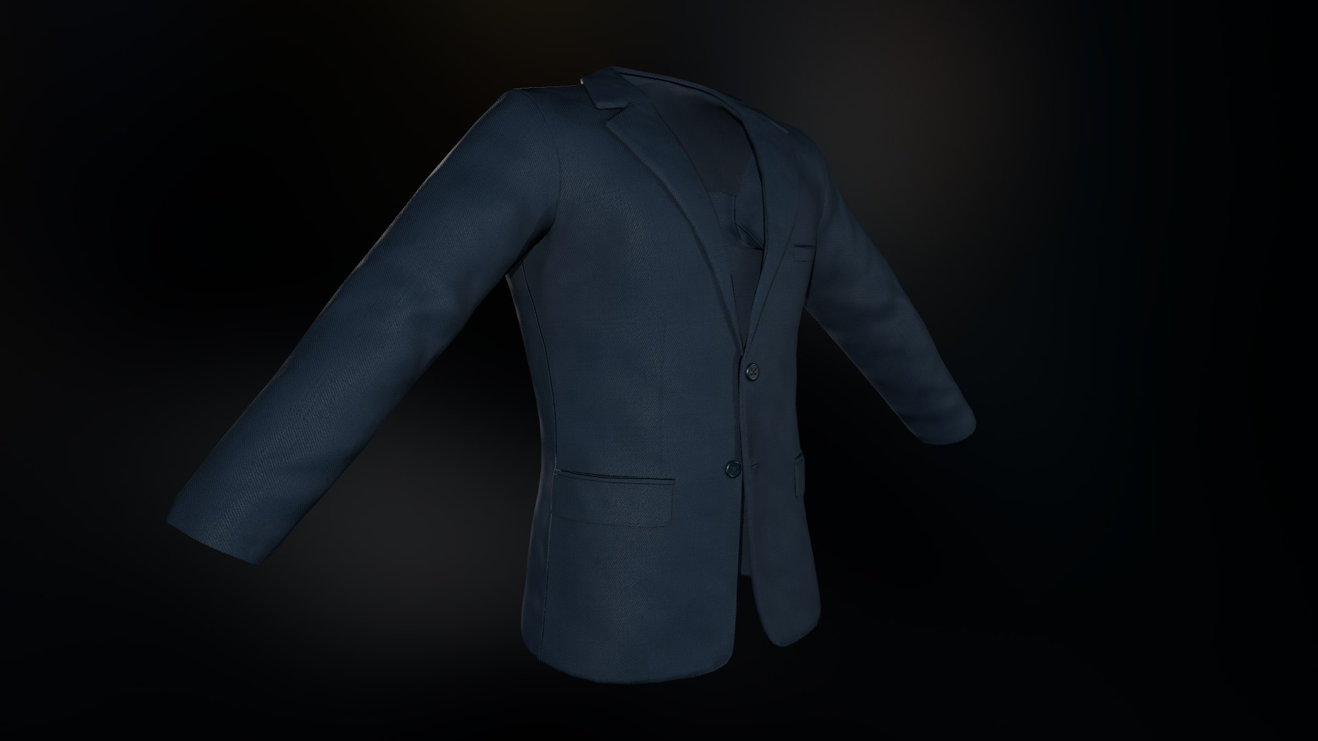 Blue Blazer Jacket 3D Model - TurboSquid 1616074