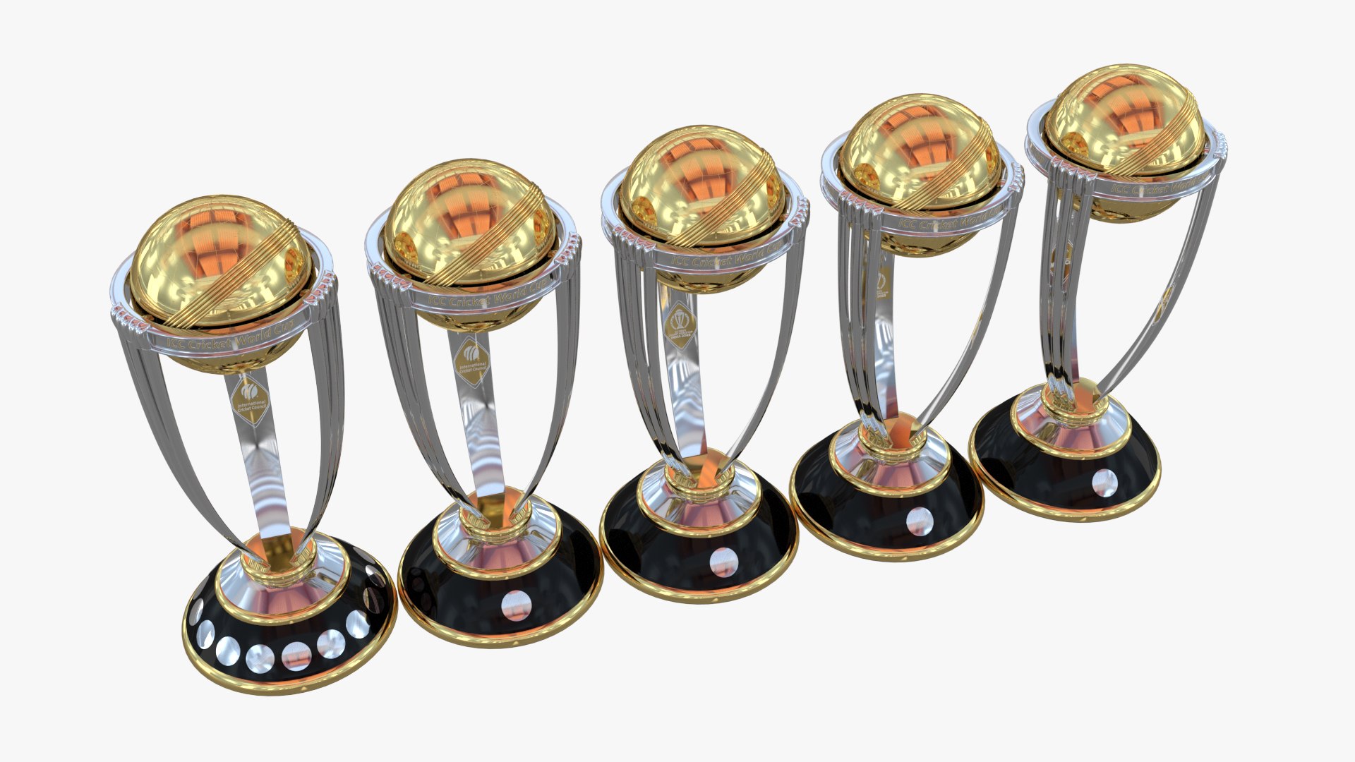 3D ICC Cricket World Cup 2023 ALL Trophy 2023 - TurboSquid 2133016