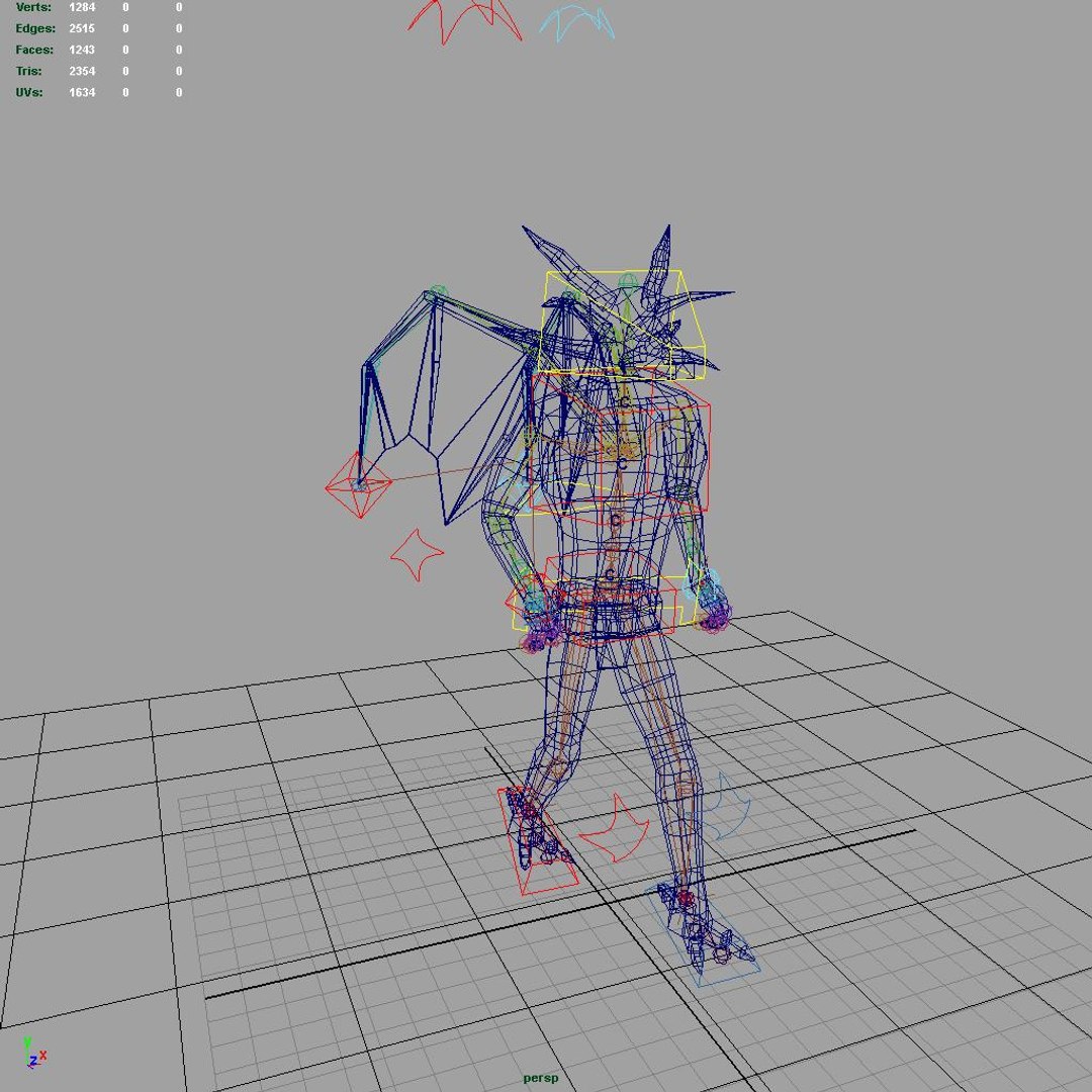 Dragon Humanoid Creature 3d Model