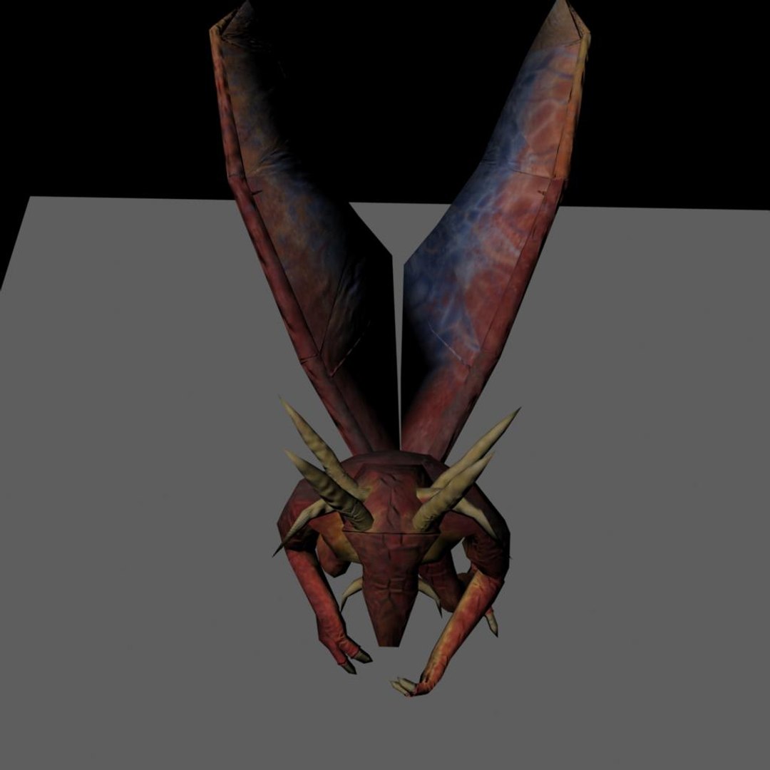 Dragon Humanoid Creature 3d Model