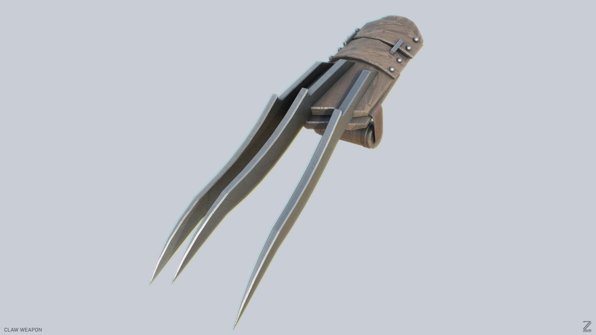 Claw Weapon 3D Model - TurboSquid 2242296