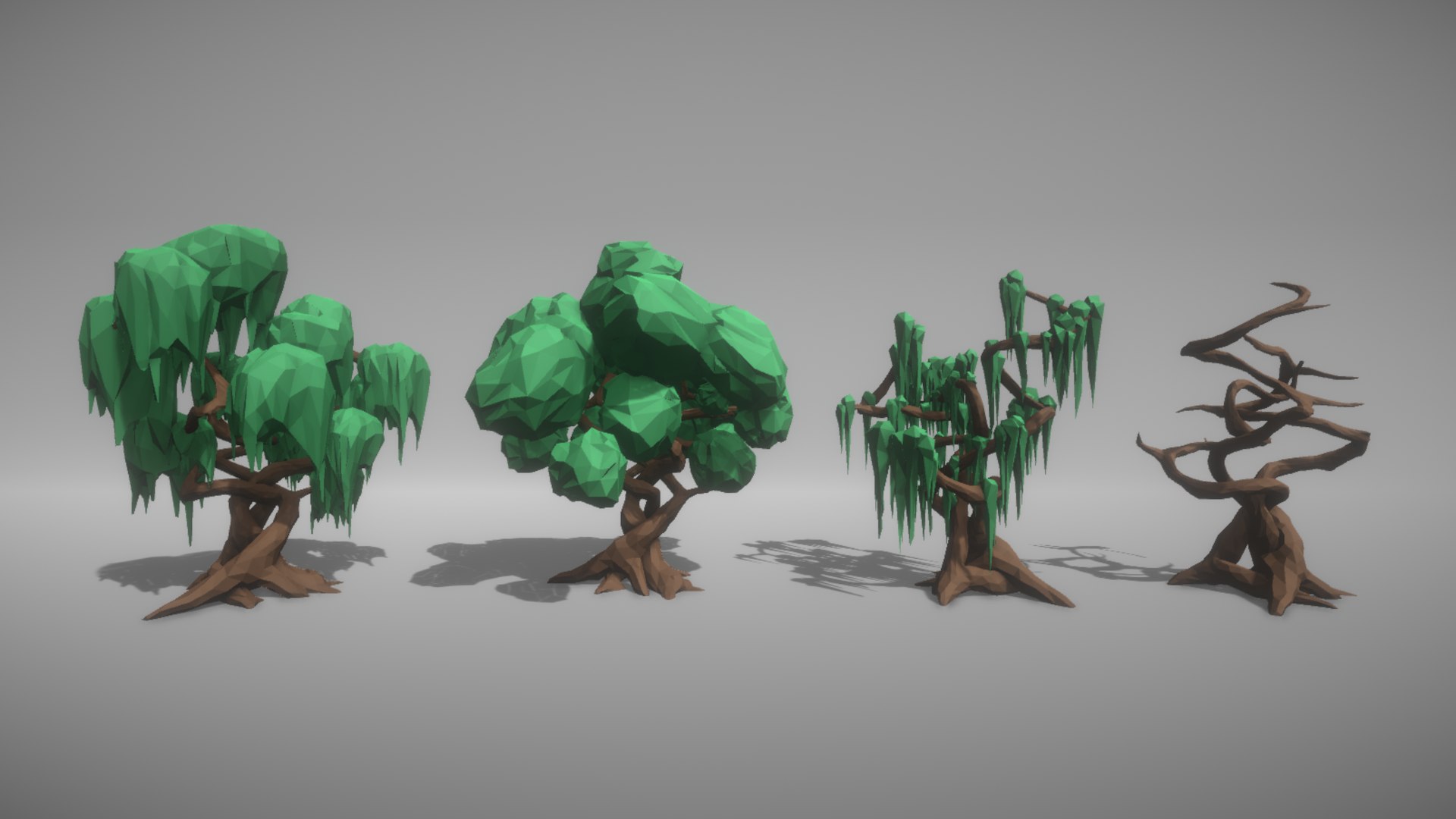 3D Low Poly Fantasy Trees model - TurboSquid 2140568