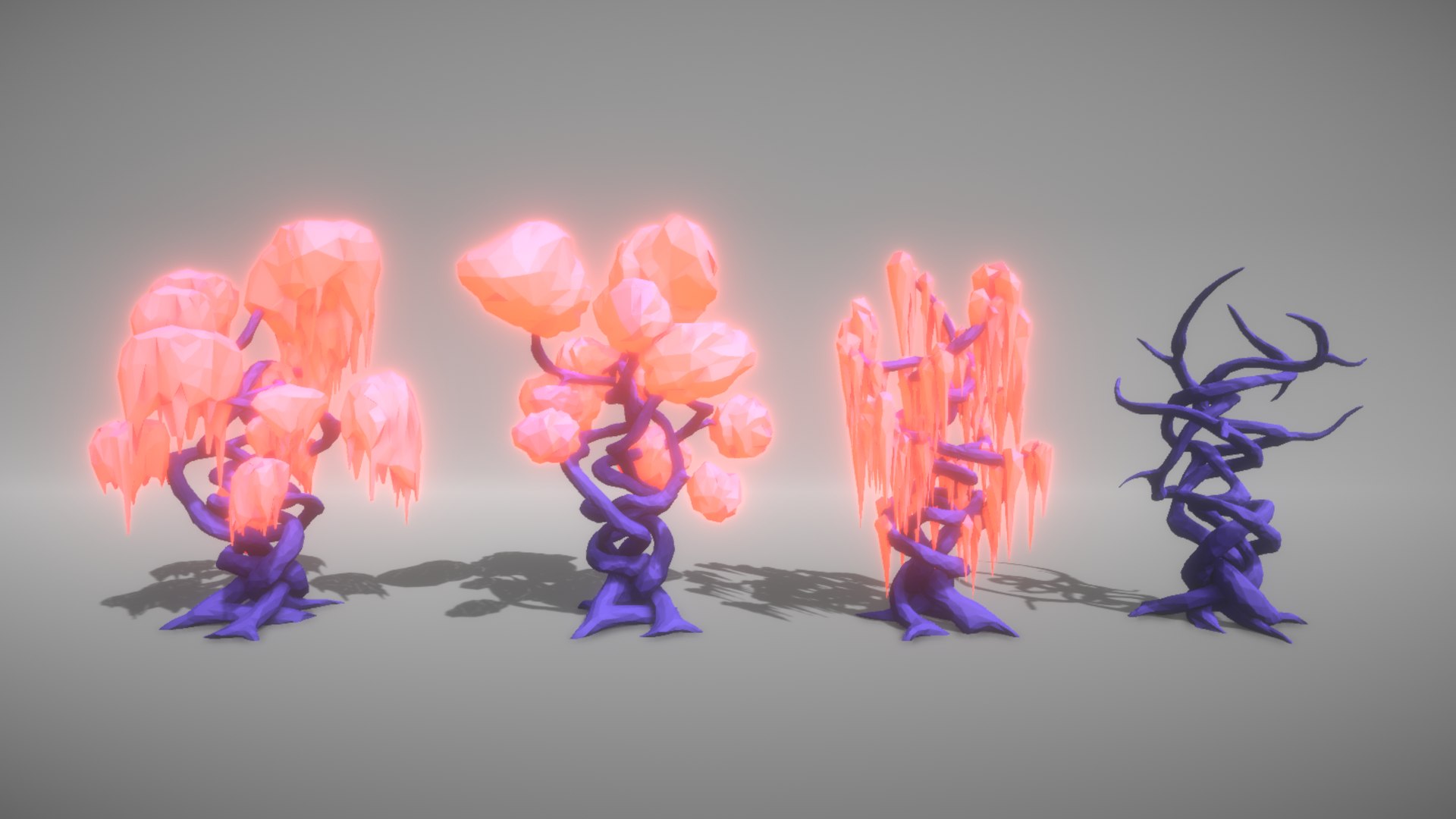 3D Low Poly Fantasy Trees model - TurboSquid 2140568
