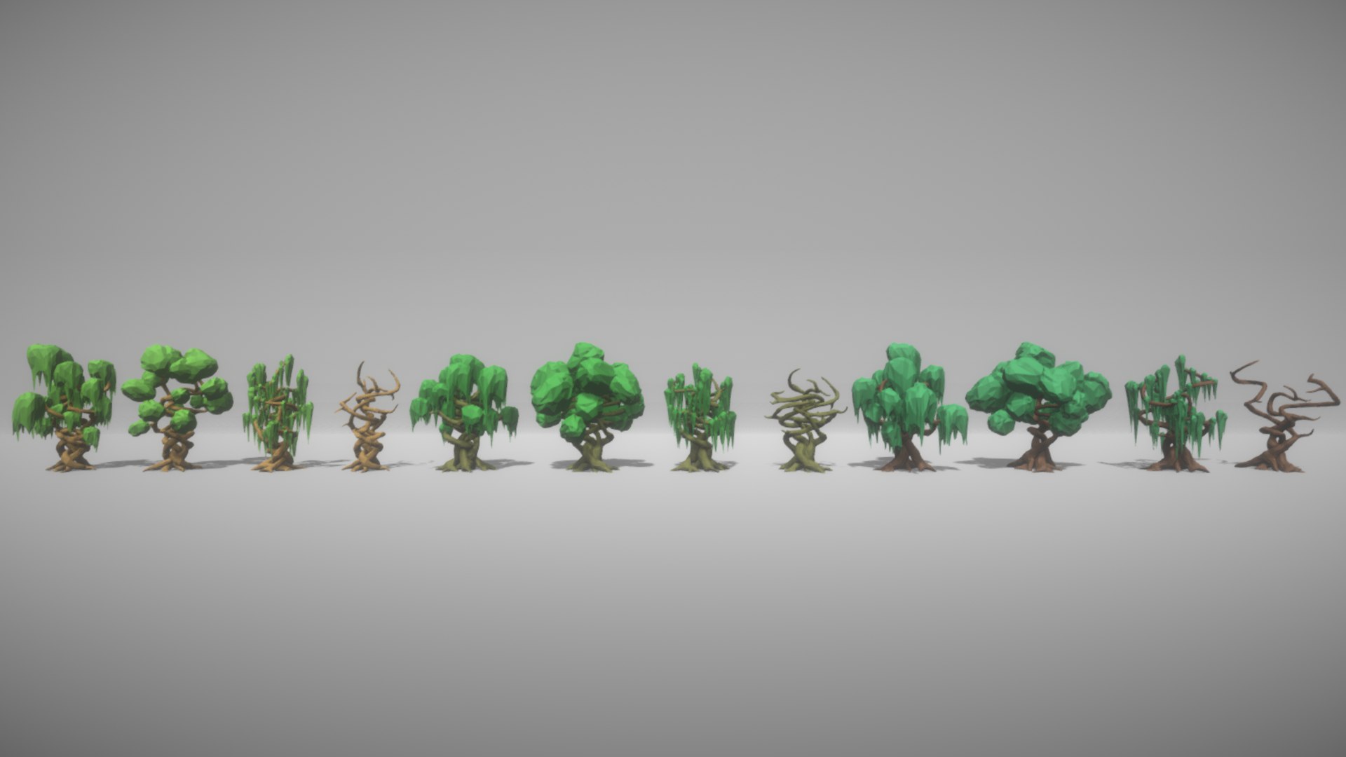 3D Low Poly Fantasy Trees model - TurboSquid 2140568