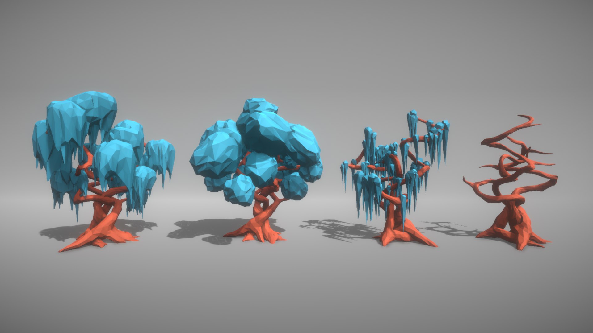 3D Low Poly Fantasy Trees model - TurboSquid 2140568