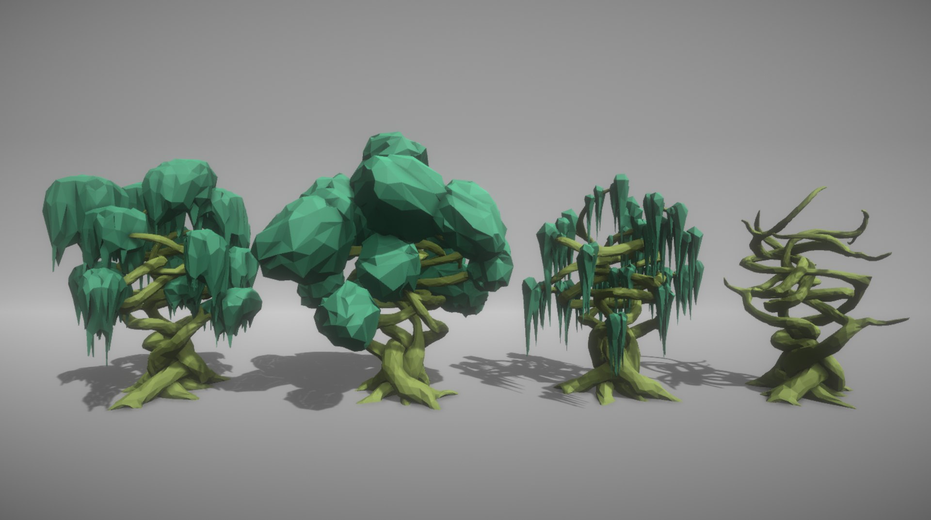 3D Low Poly Fantasy Trees model - TurboSquid 2140568
