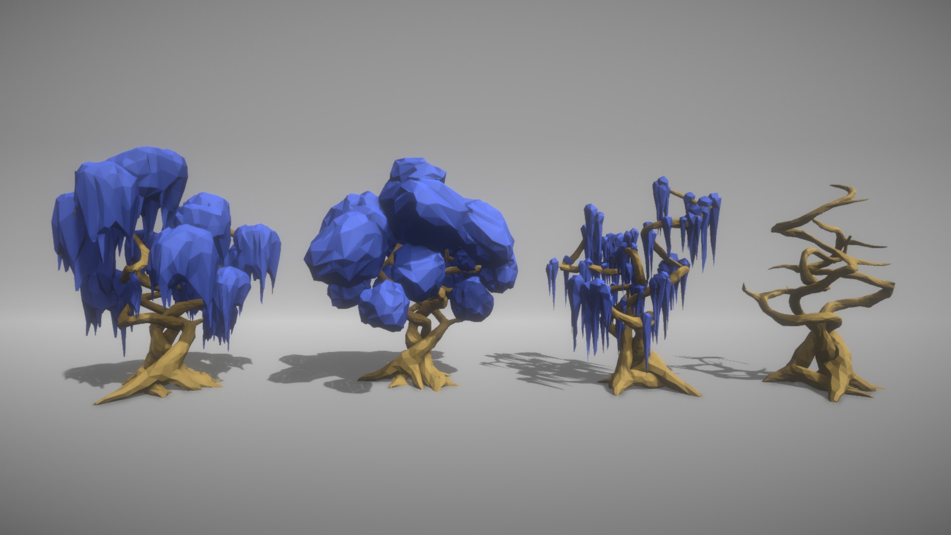 3D Low Poly Fantasy Trees model - TurboSquid 2140568