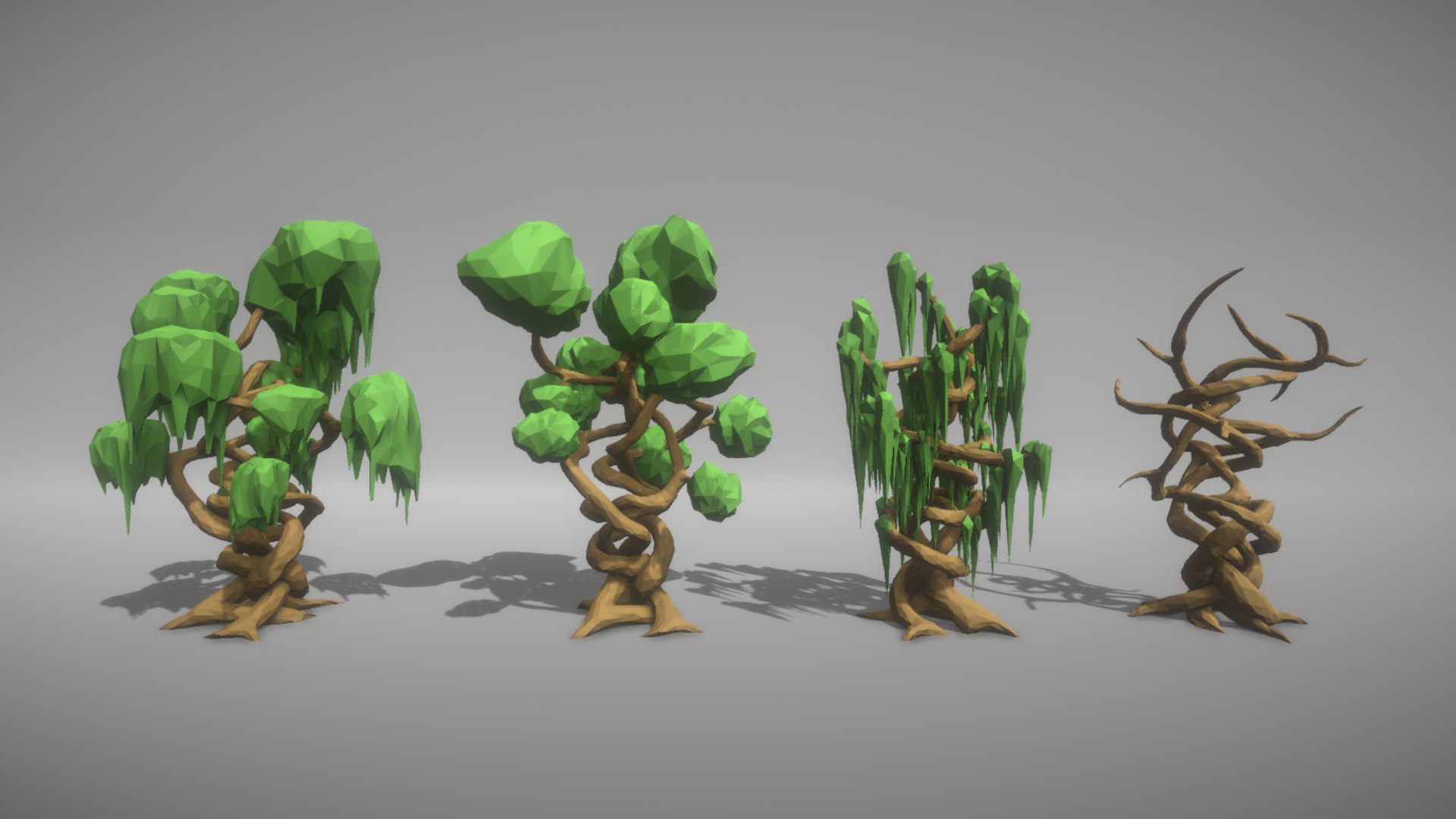 3D Low Poly Fantasy Trees model - TurboSquid 2140568