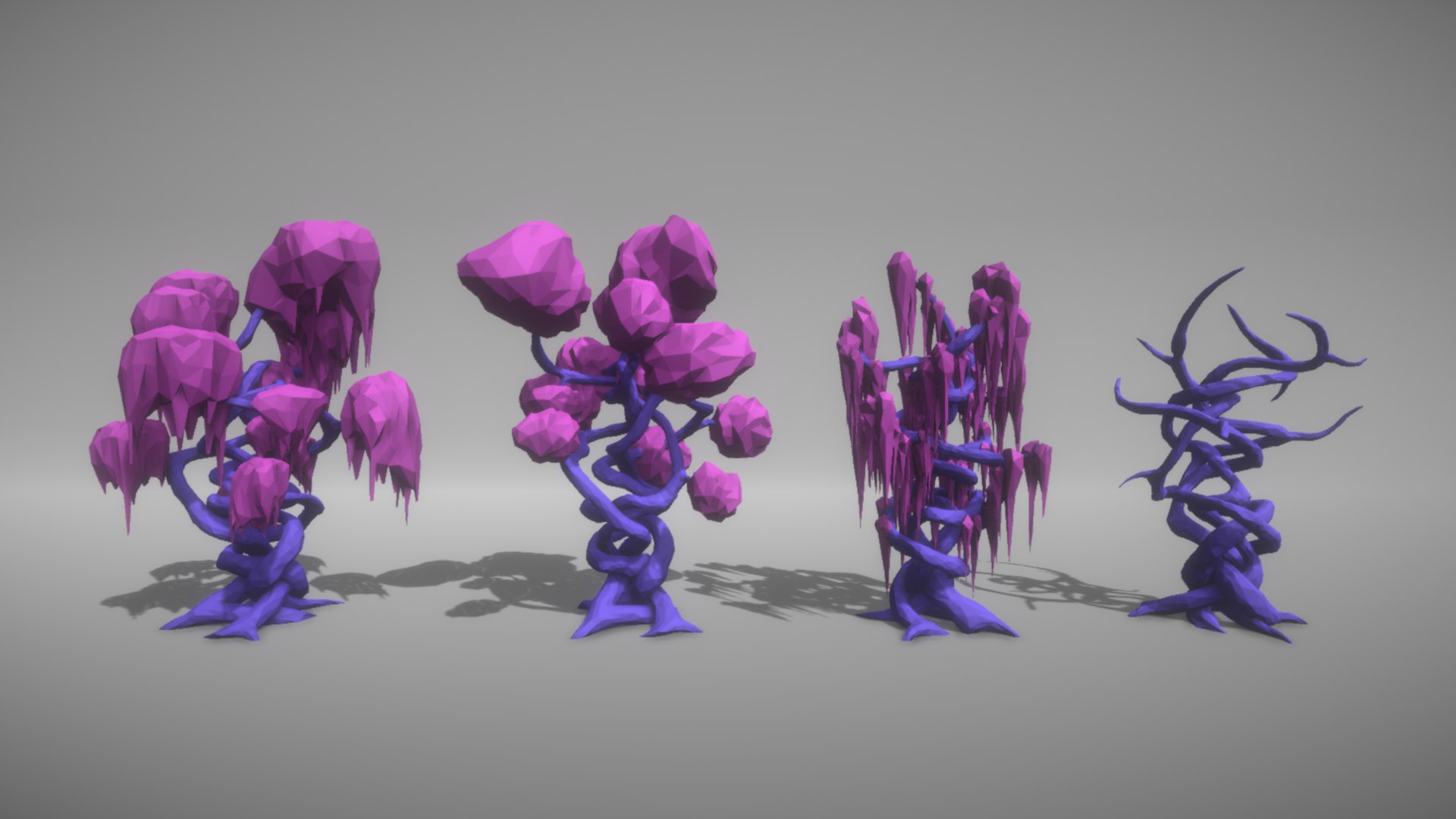 3D Low Poly Fantasy Trees model - TurboSquid 2140568