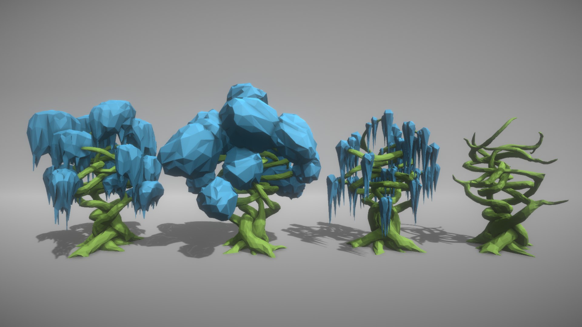 3D Low Poly Fantasy Trees model - TurboSquid 2140568