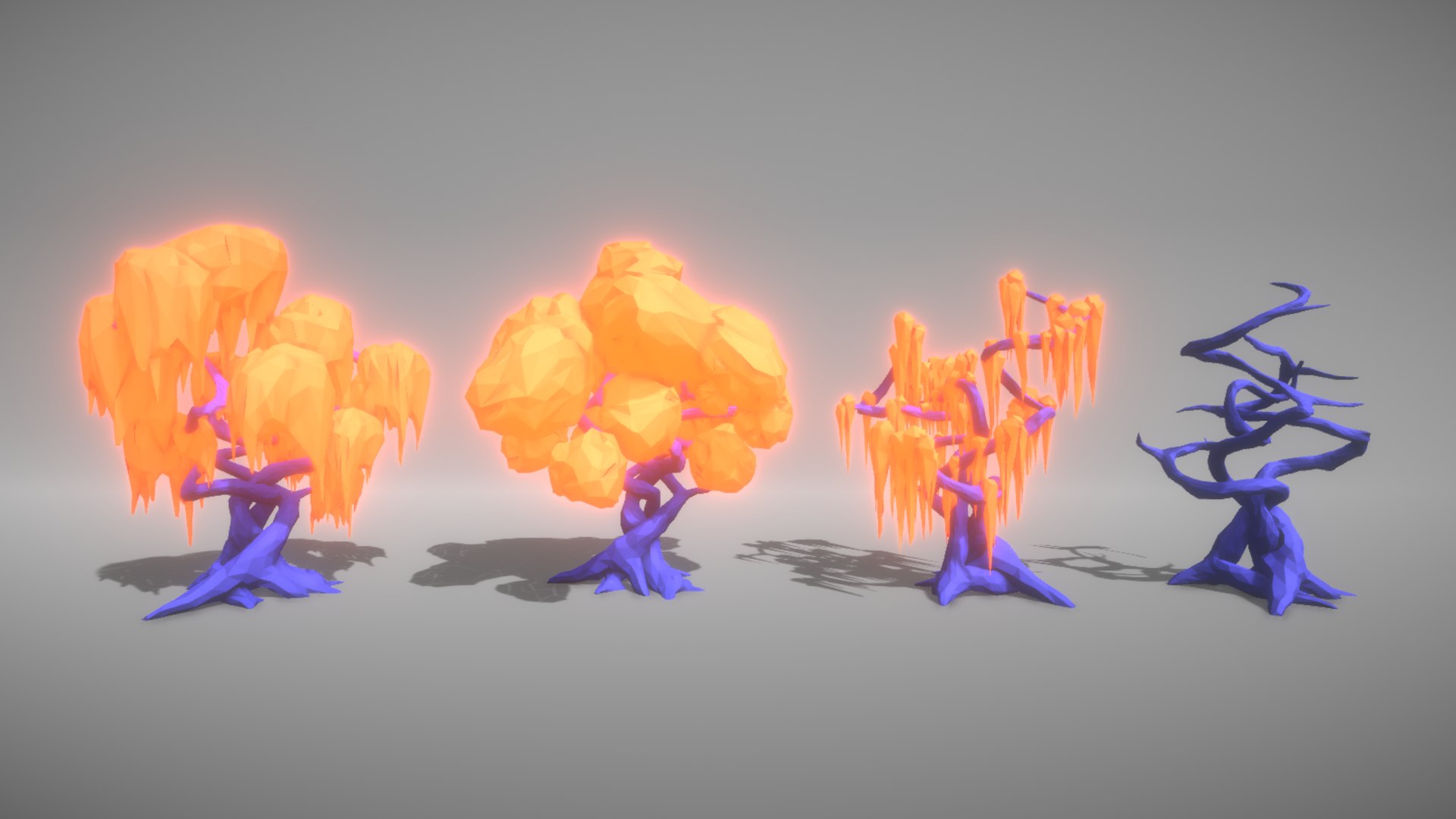 3D Low Poly Fantasy Trees model - TurboSquid 2140568
