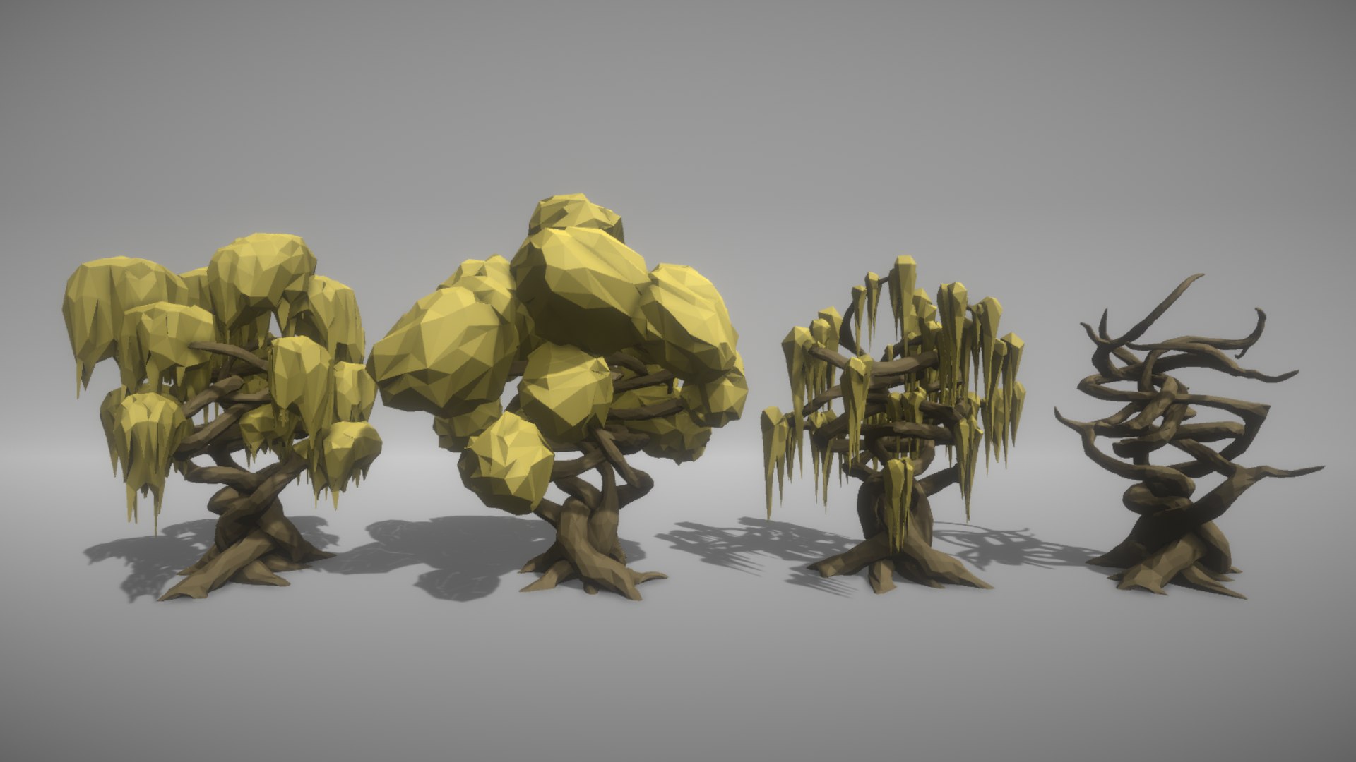 3D Low Poly Fantasy Trees model - TurboSquid 2140568