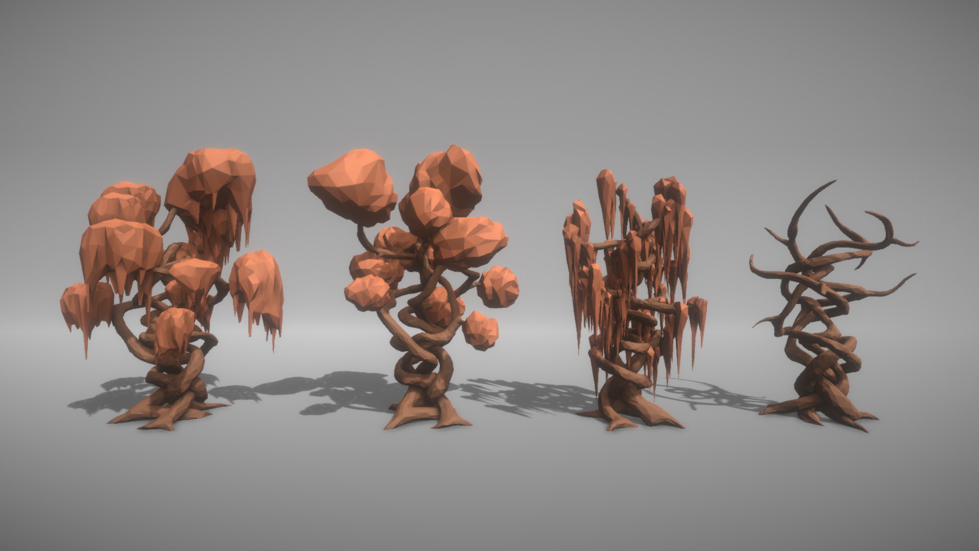 3D Low Poly Fantasy Trees model - TurboSquid 2140568