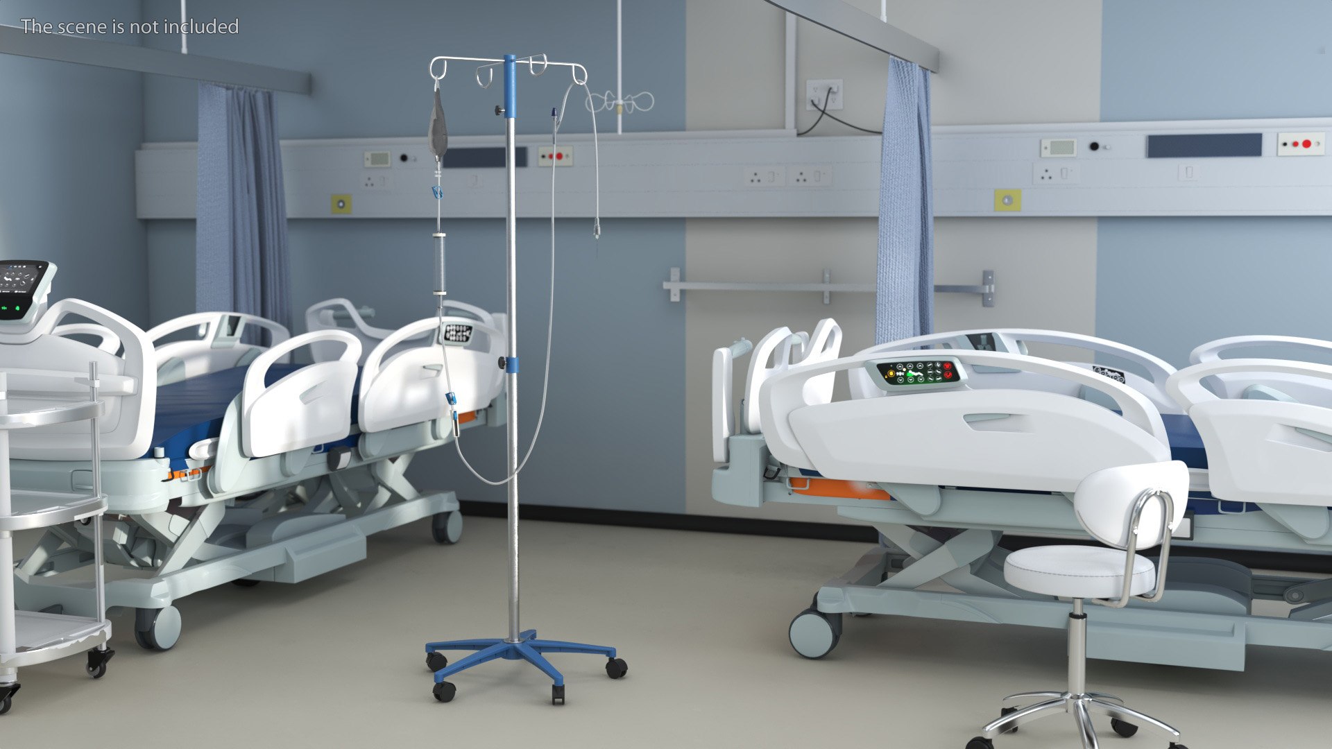 3D Medical Infusion Stand Model - TurboSquid 2348909