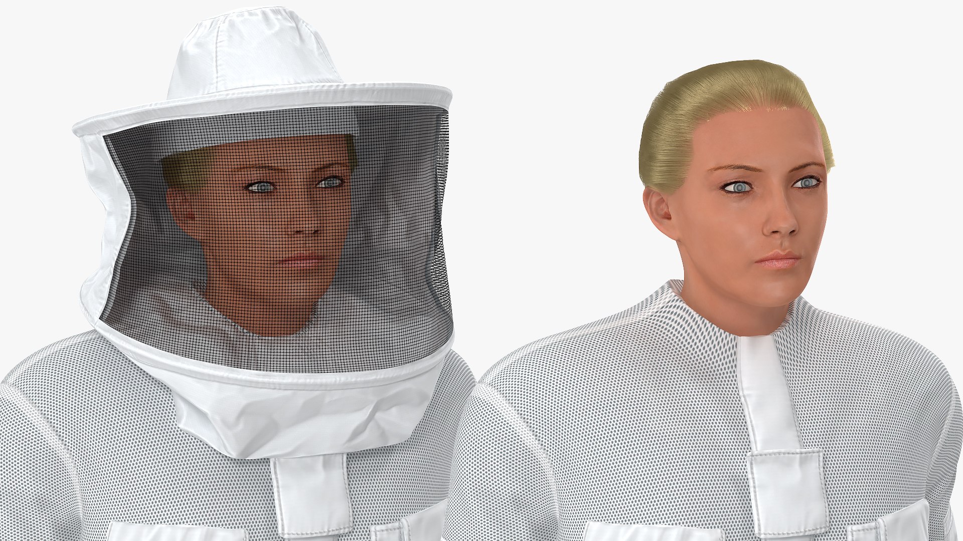 3D female professional beekeeper walking - TurboSquid 1647000