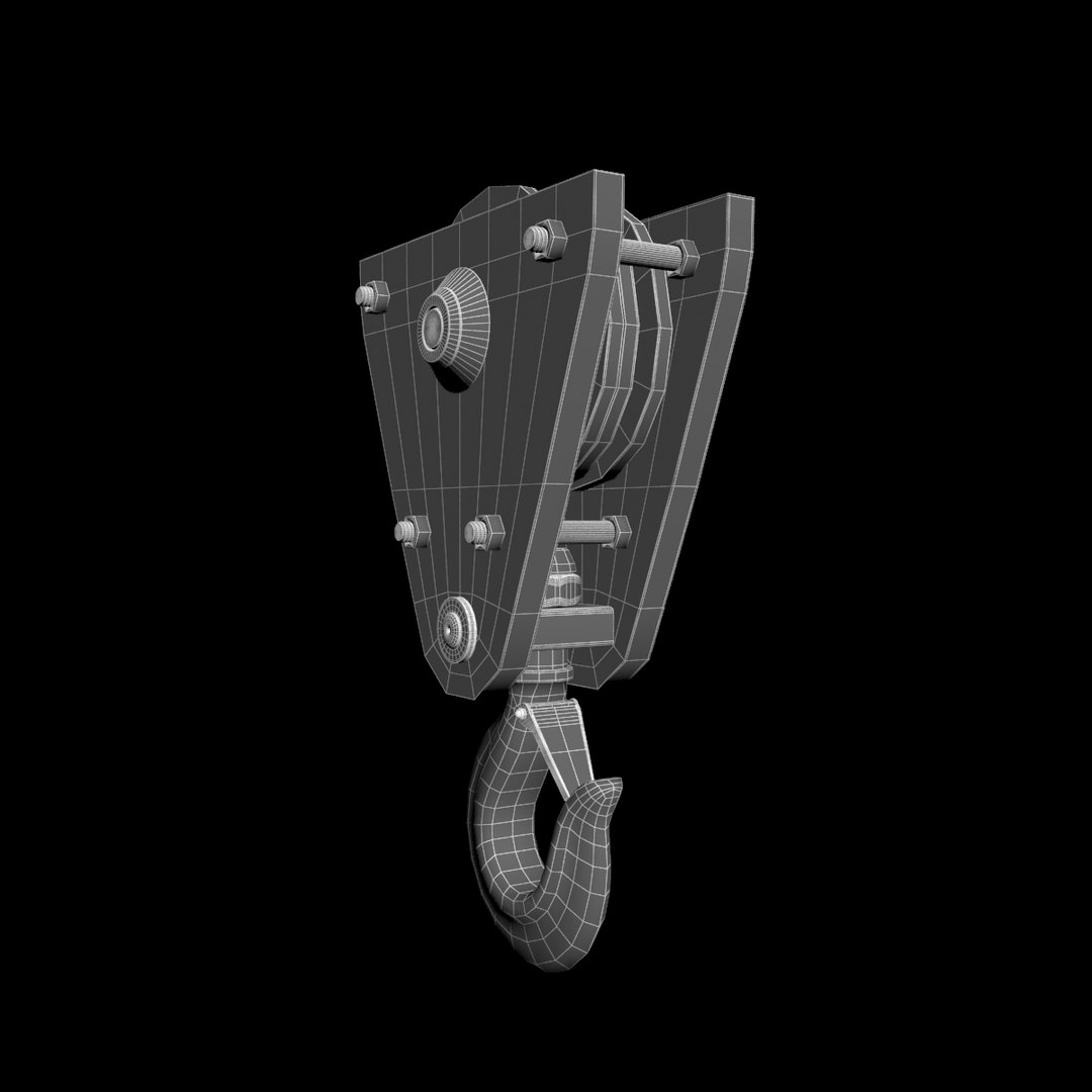 3d Industrial Hook Model