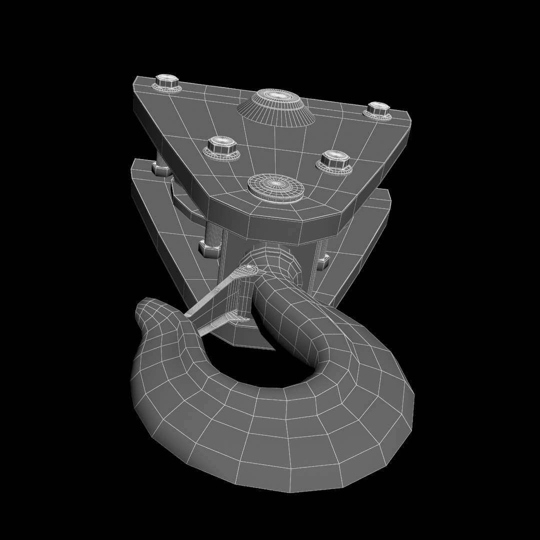 3d Industrial Hook Model