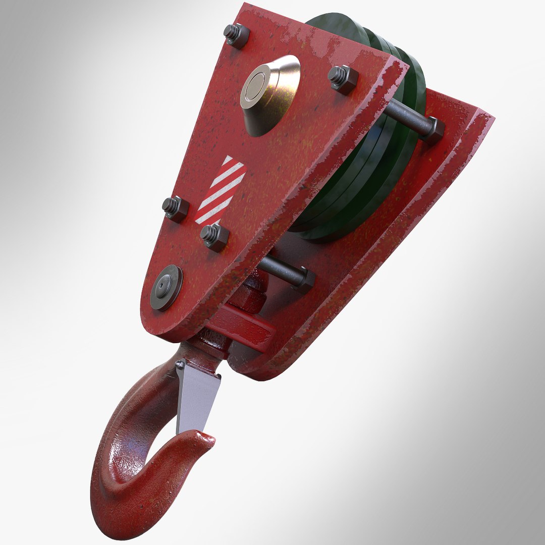 3d Industrial Hook Model