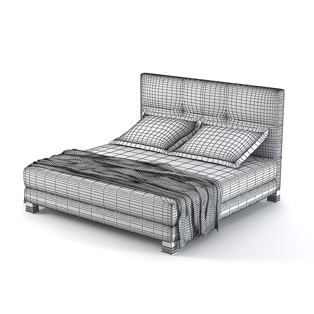 modern bed 3d model