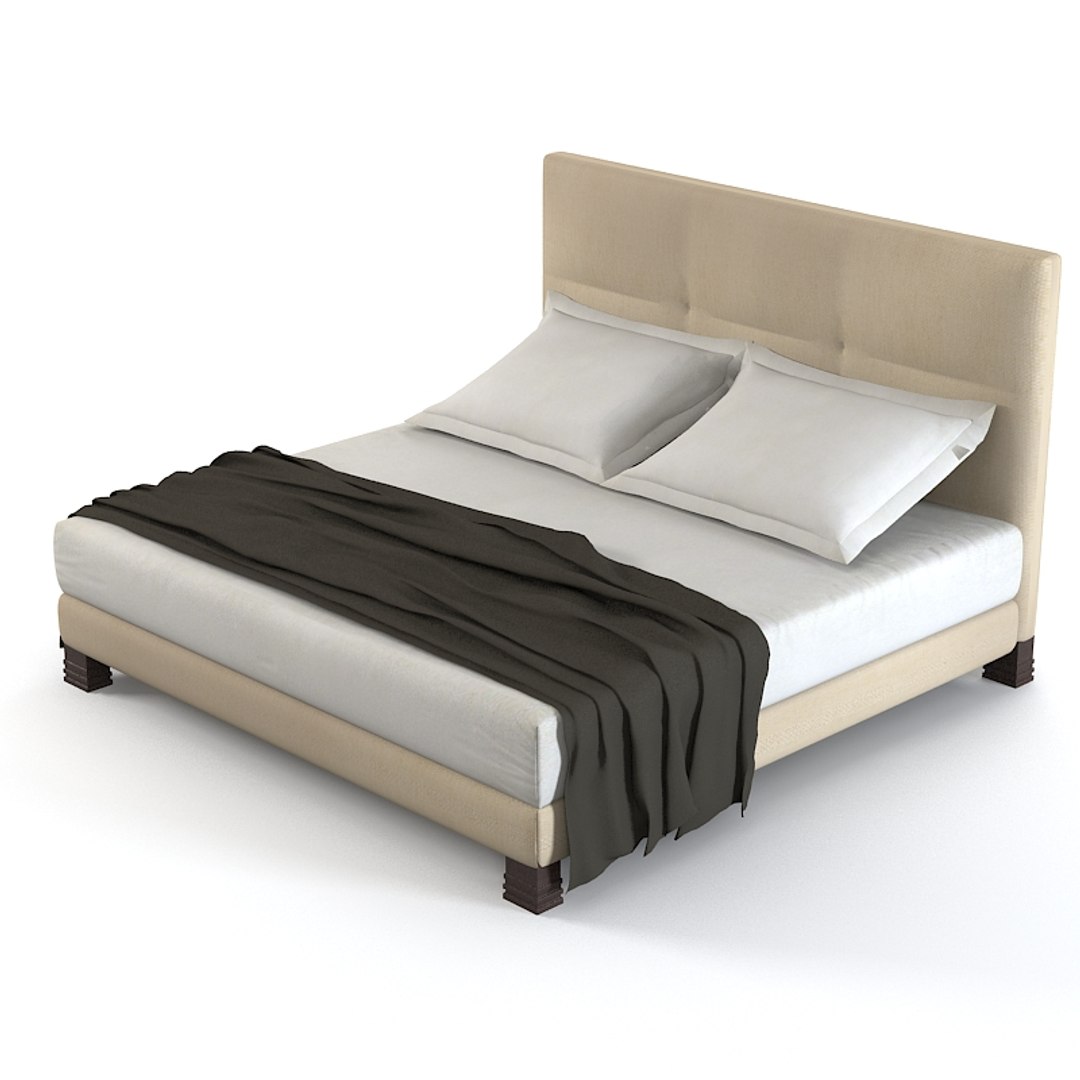 modern bed 3d model