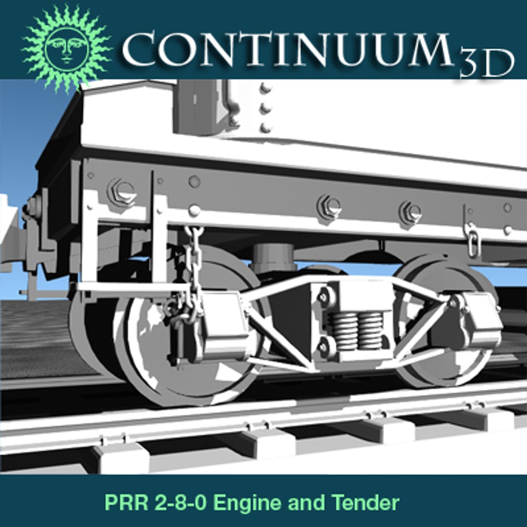 3dsmax Prr 2-8-0 Locomotives Steam