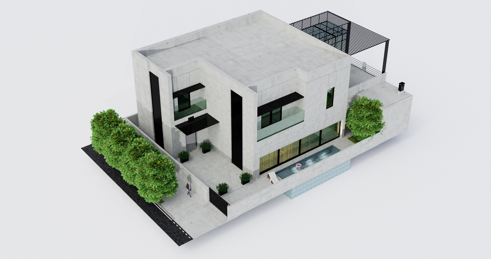 3D Environmental Contemporary Home - TurboSquid 1944936