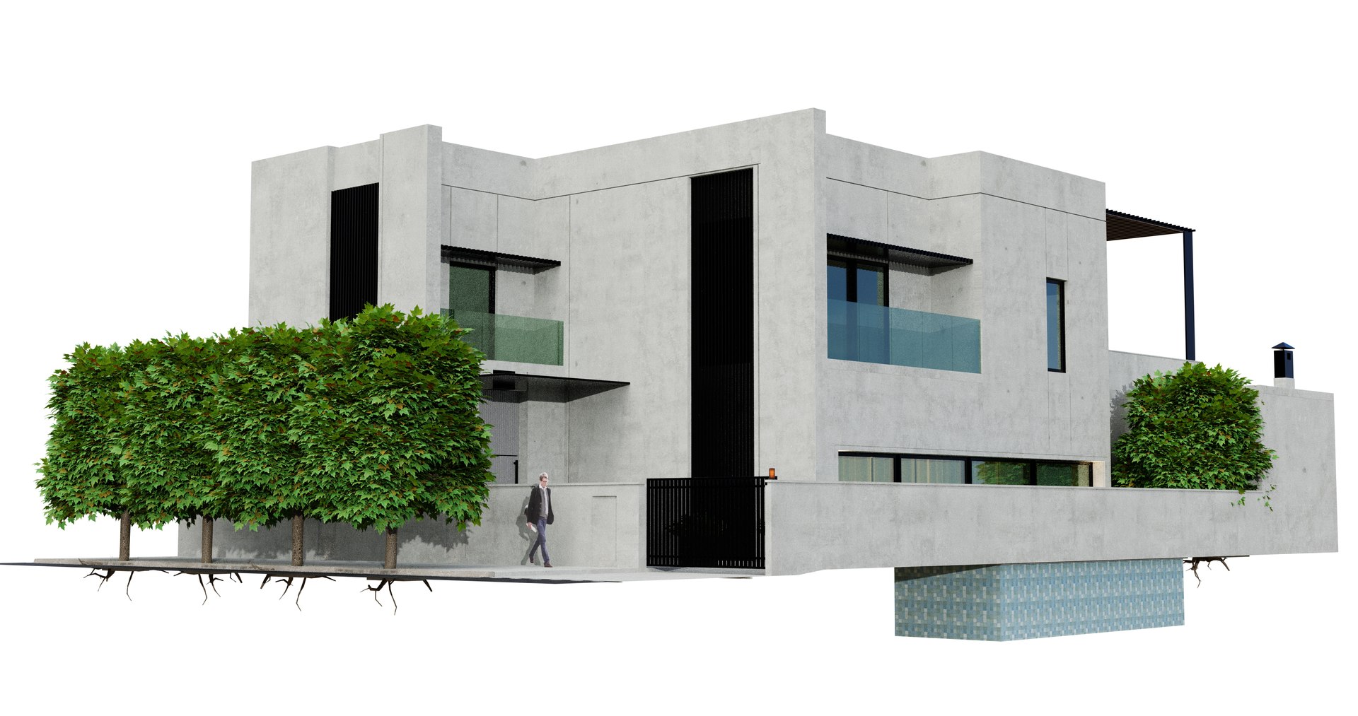 3D Environmental Contemporary Home - TurboSquid 1944936