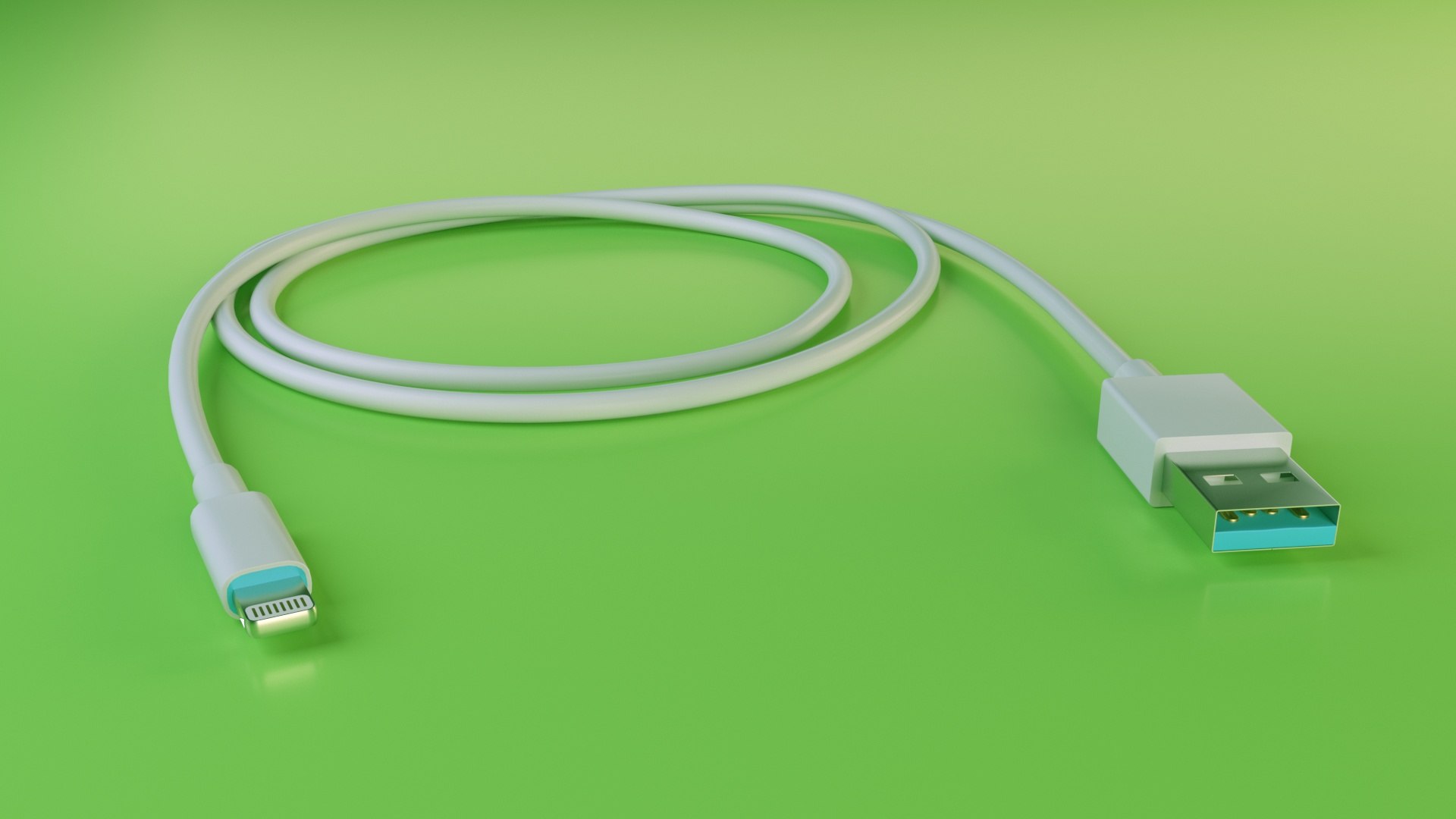 USB TypeC Lightning Cable model - TurboSquid 2111141