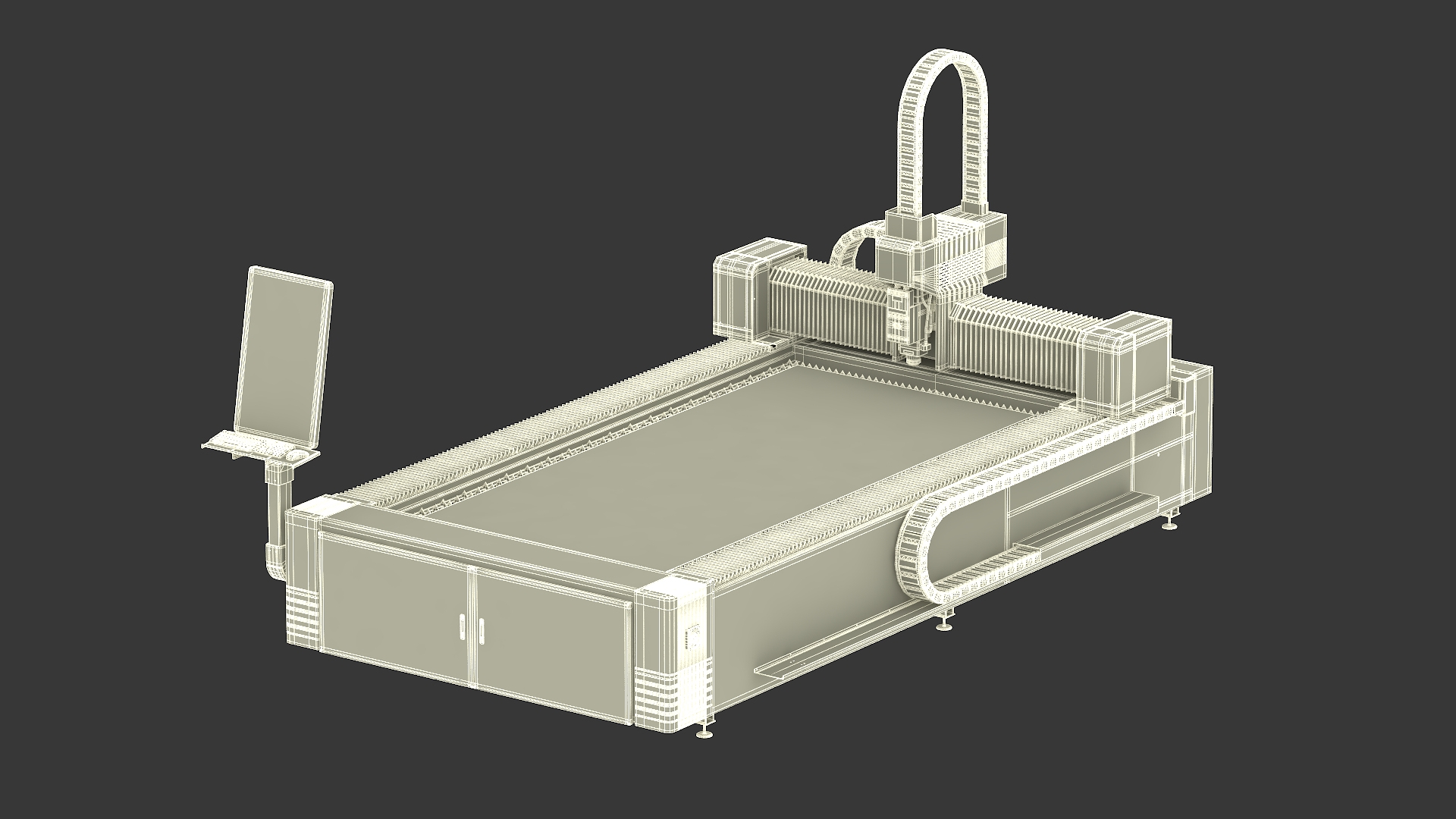 3D Senfeng SF3015S Sheet Metal Laser Cutting Machine Rigged ...