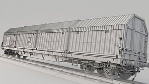 3D wagon railway wood - TurboSquid 1524162