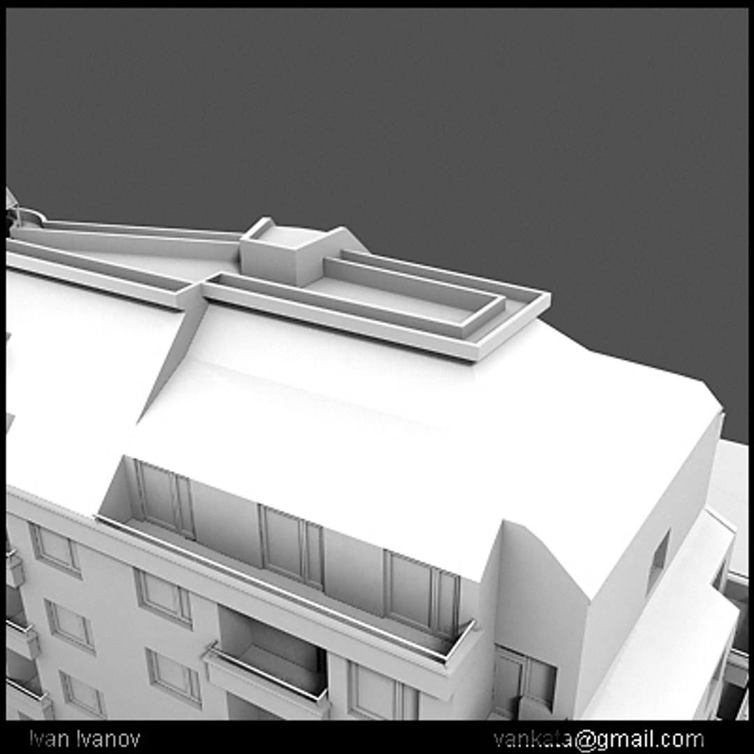 3d building architecture model