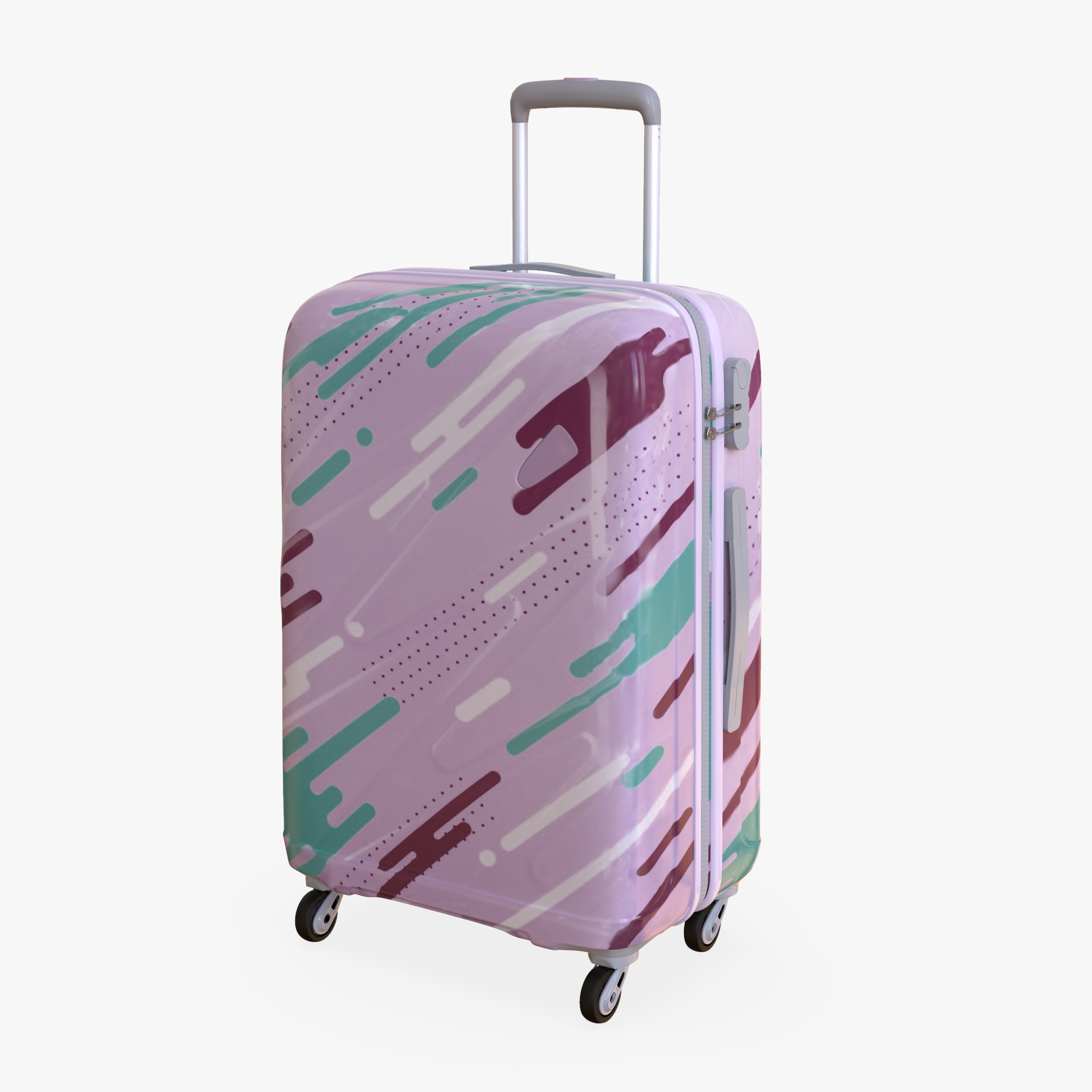Suitcase - Large - With Pattern 3D model - TurboSquid 1988862