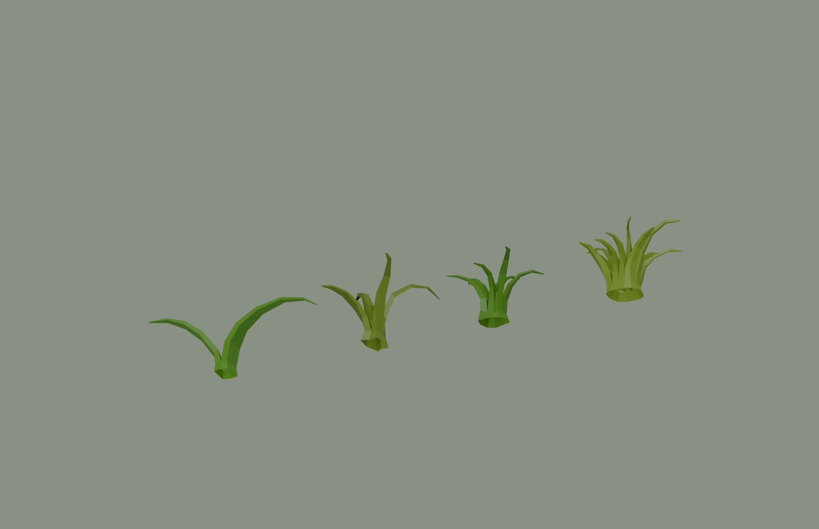 3D Grass Low Poly - TurboSquid 2058094