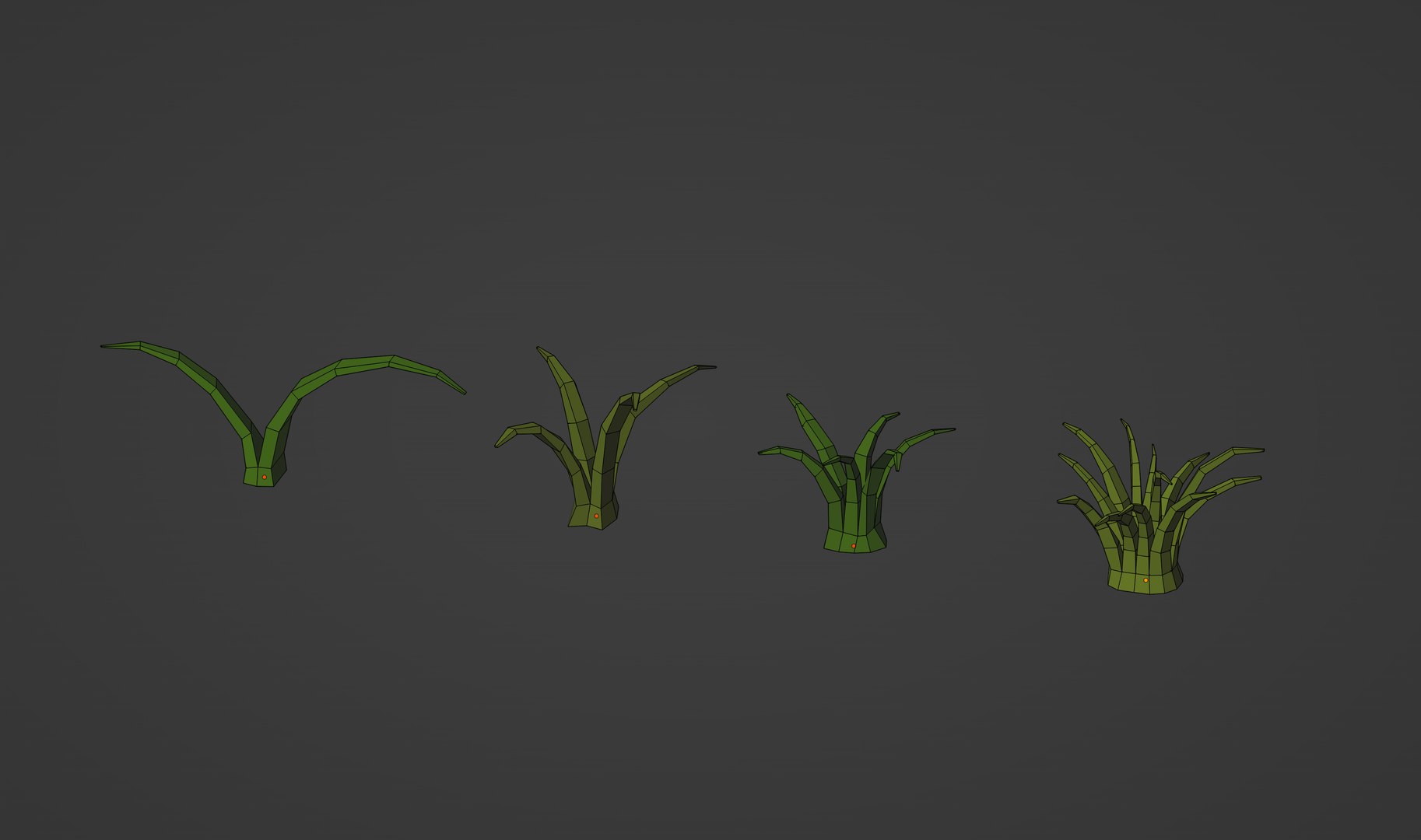 3D Grass Low Poly - TurboSquid 2058094