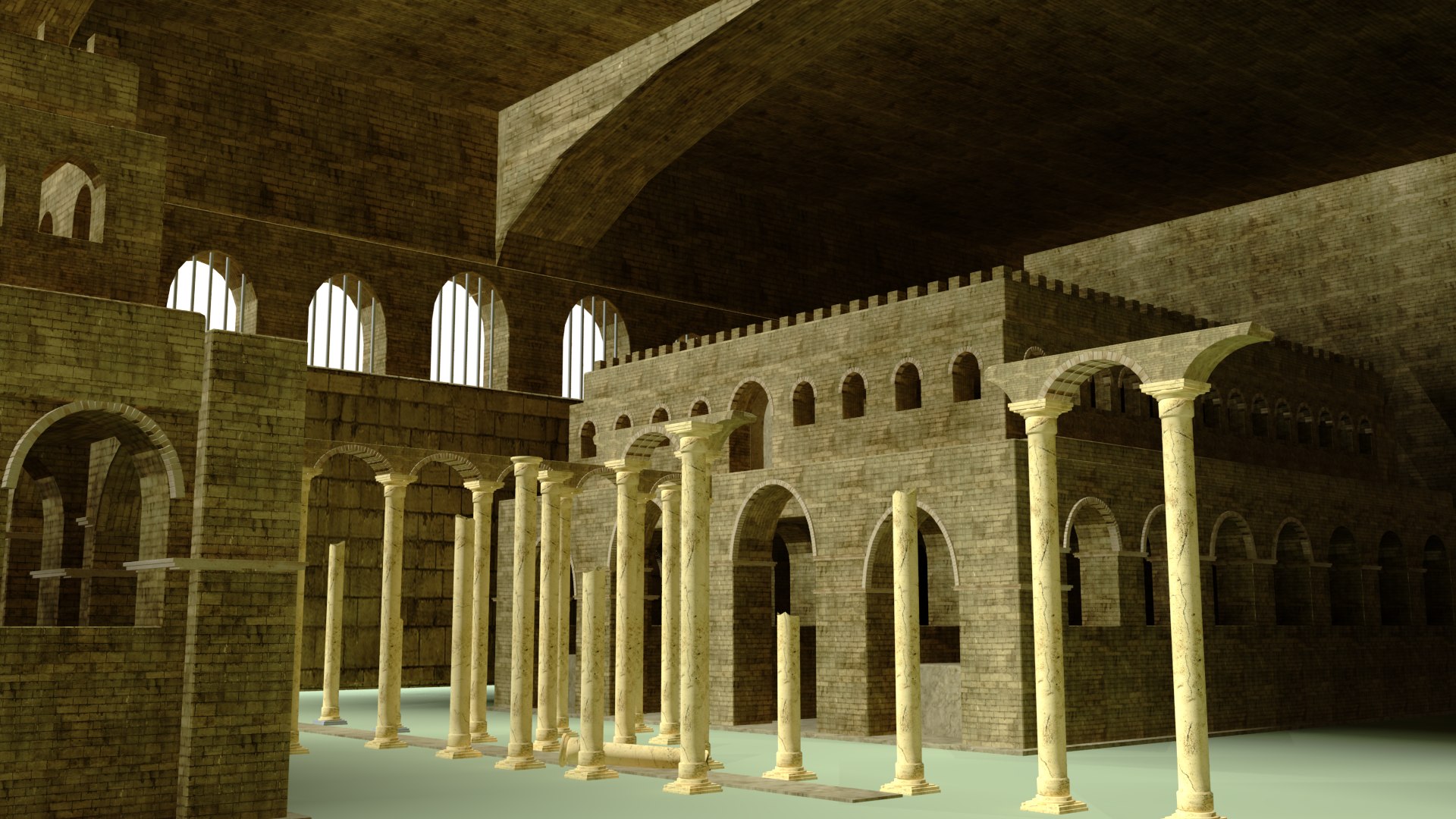 Temple Model - TurboSquid 1368035