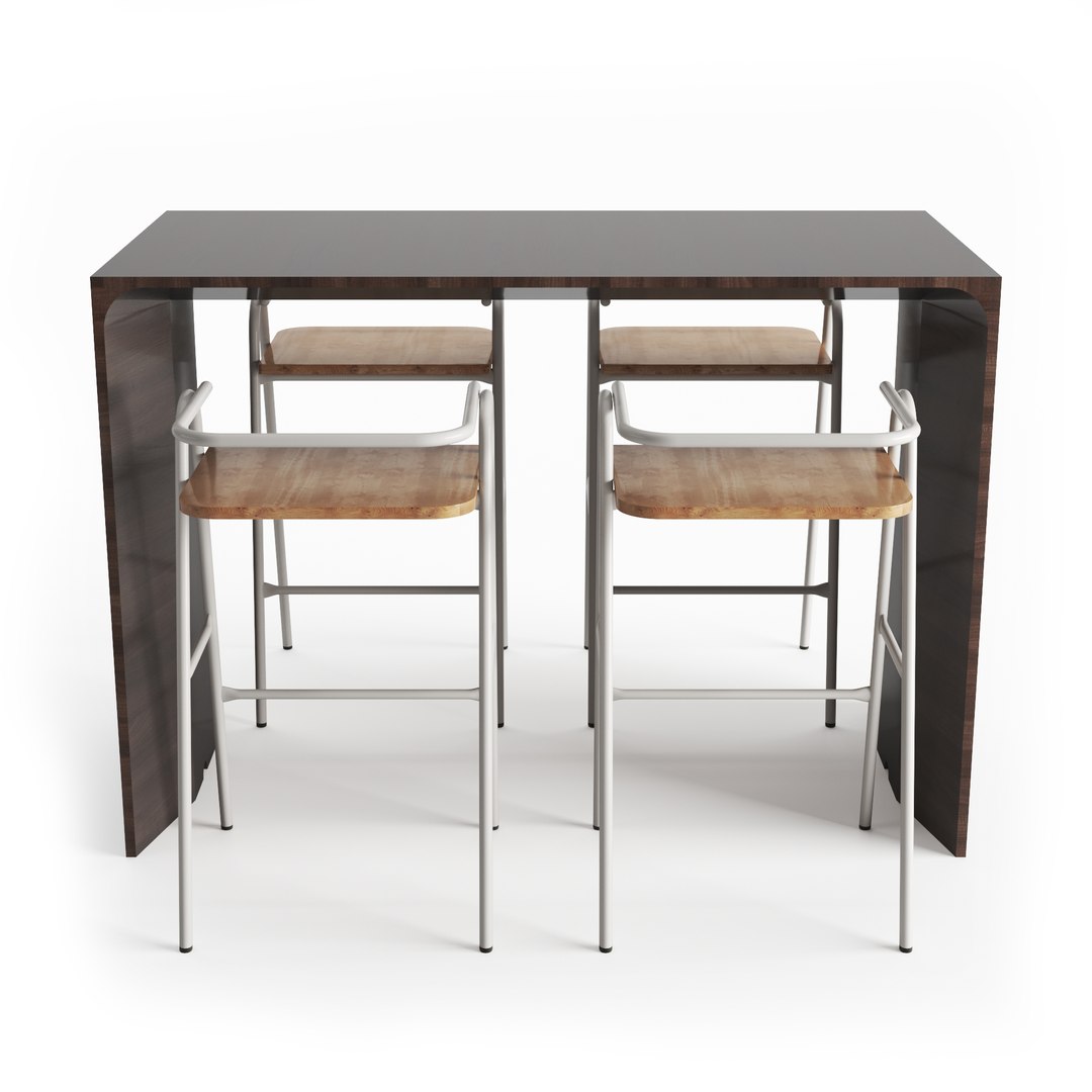 Grand Rapids Half Hurdle High Chair Arcadia Avelina Table 3D Model ...